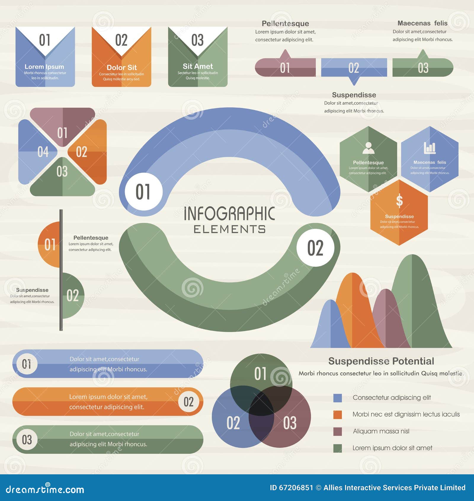 Business Infographic Elements. Stock Illustration - Illustration of ...