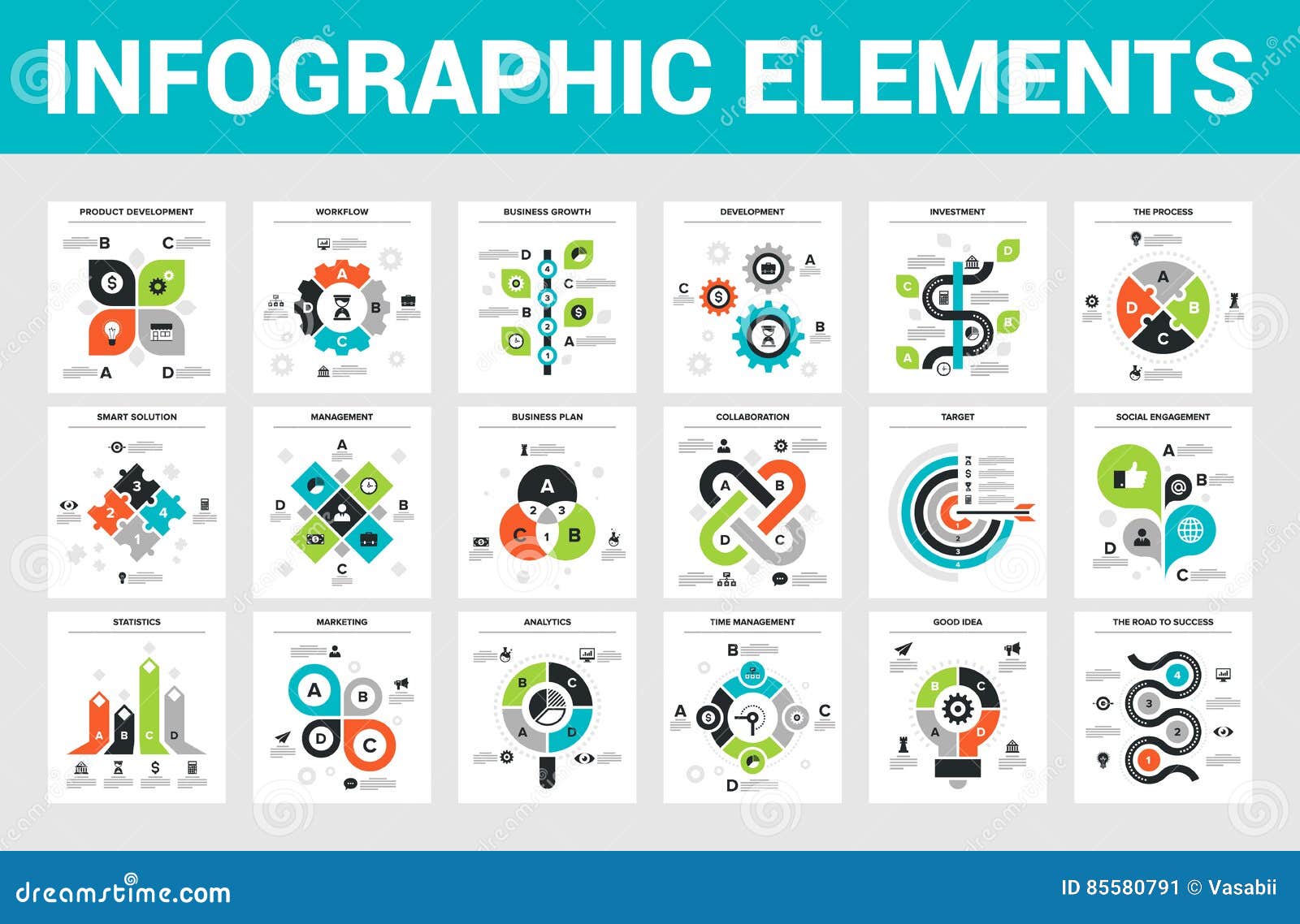 Business Infographic Elements Stock Vector - Illustration of analysis ...