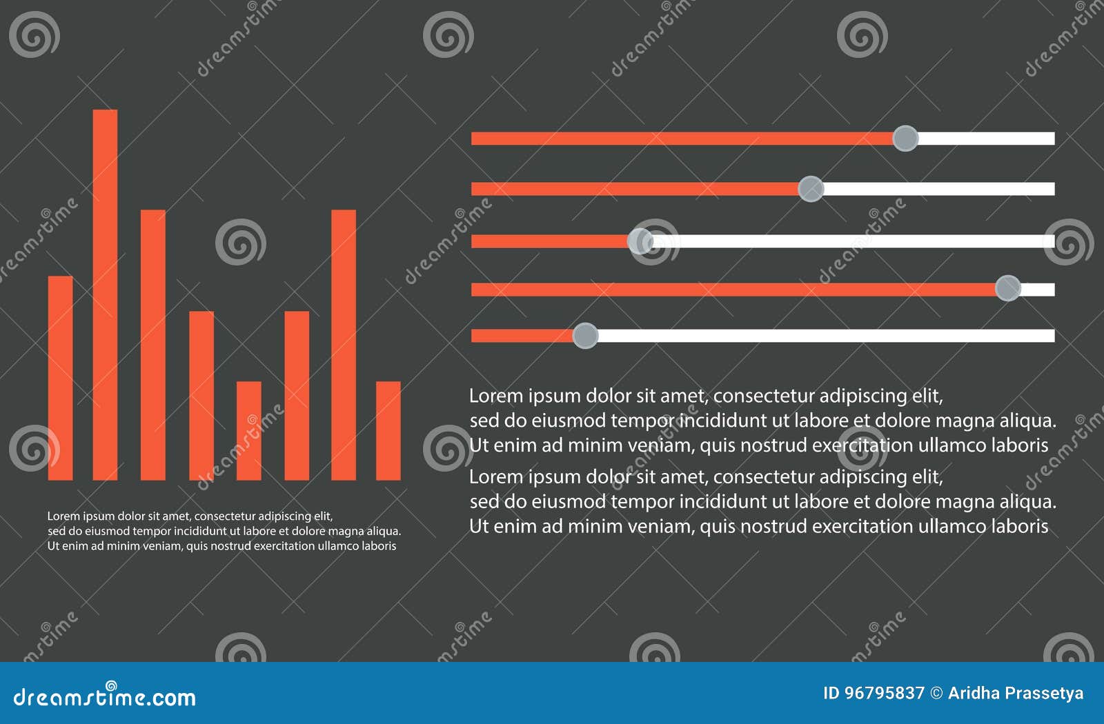 Business Infographic Graph Style Collection Stock Vector - Illustration ...