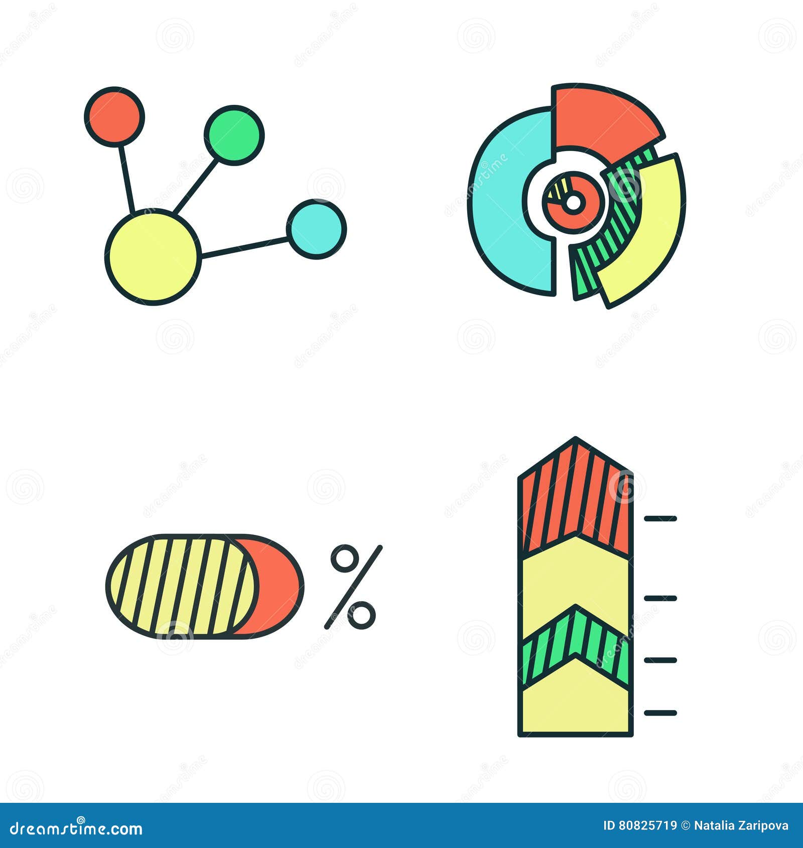 Icons Set Of Diagram Chart, Inspect And Yoga Line Icons. For Web App ...