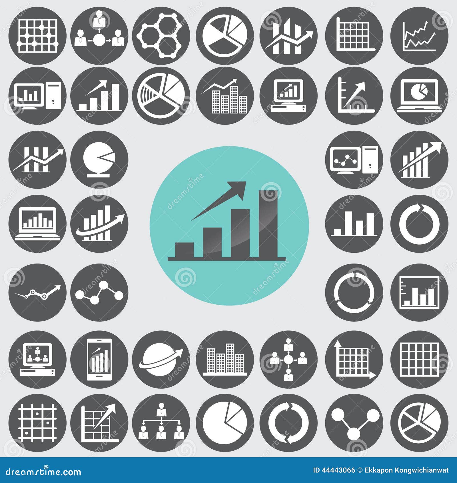Business Infographic Icons Set. Stock Illustration - Illustration of ...
