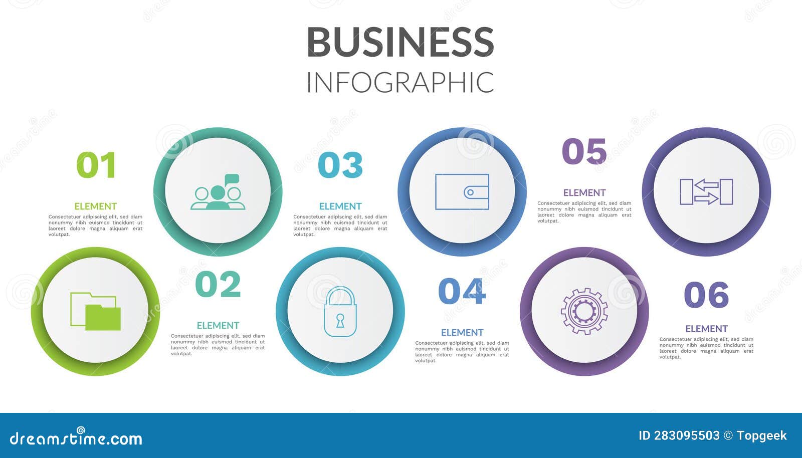 5 Step Elements. Workflow Graphic Design. Infograph Timeline. Strategy ...