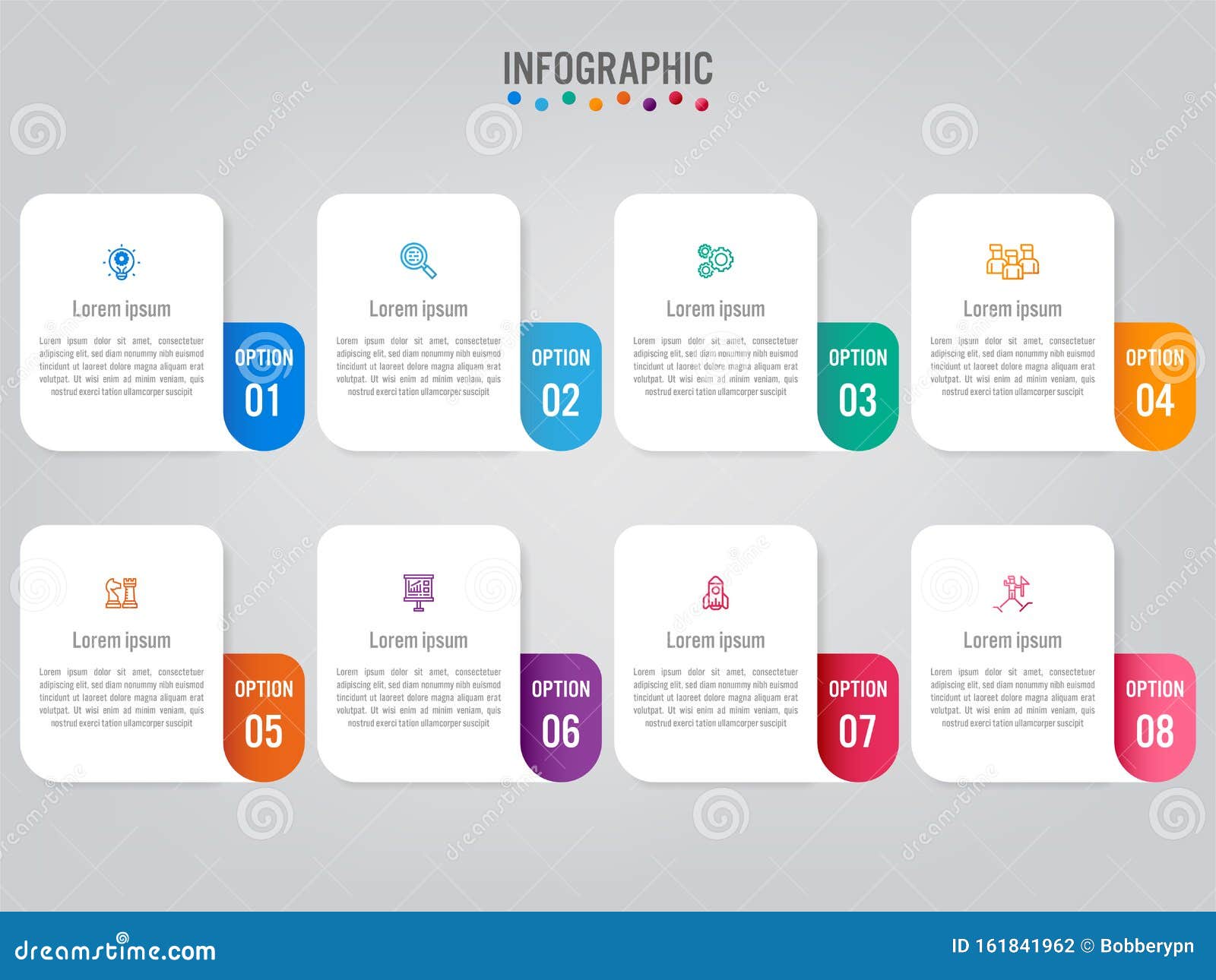 Business Infographic Labels Template with Options.Creative Concept for ...