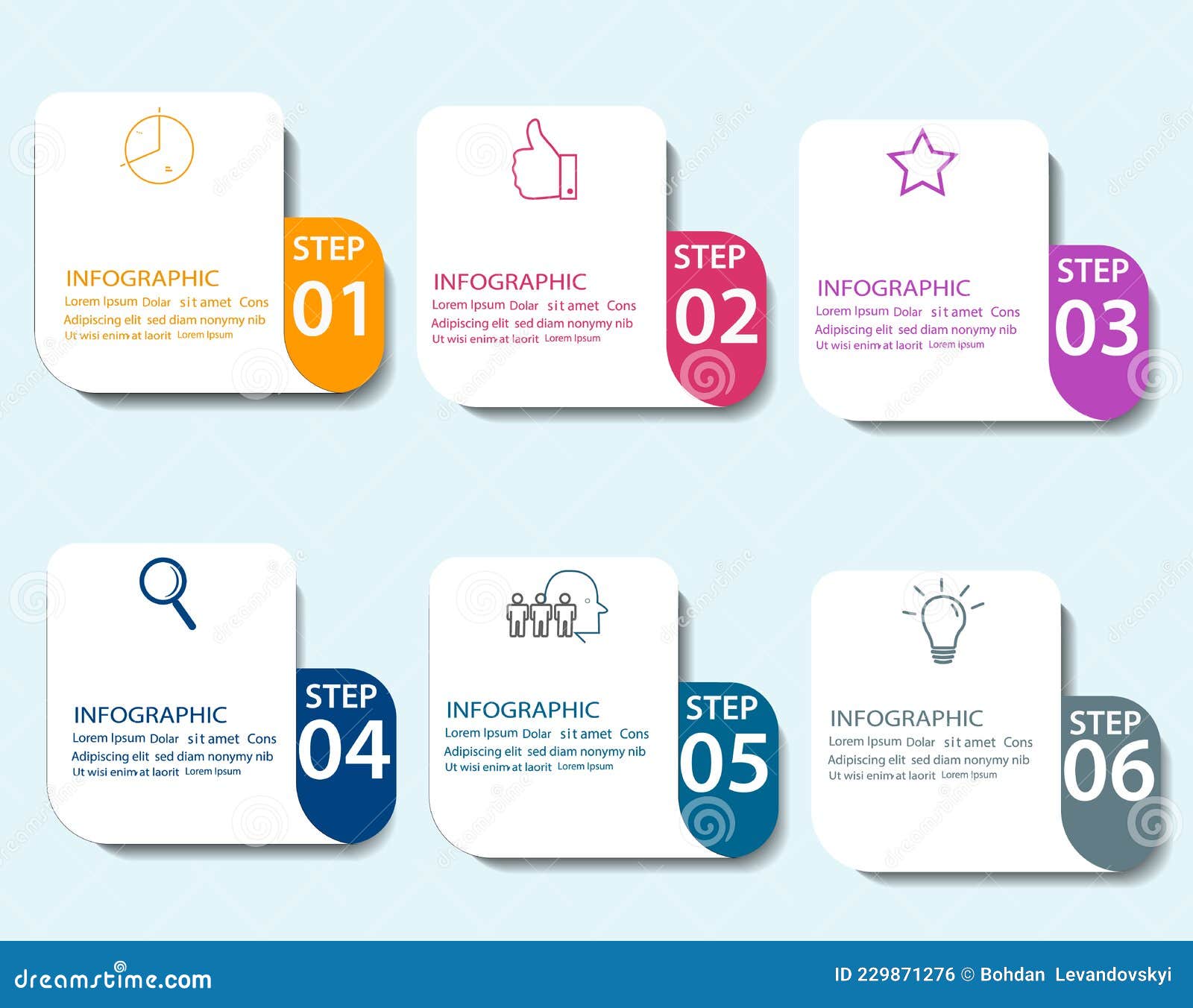 Business Infographic Labels Template with Options. Creative Concept for ...