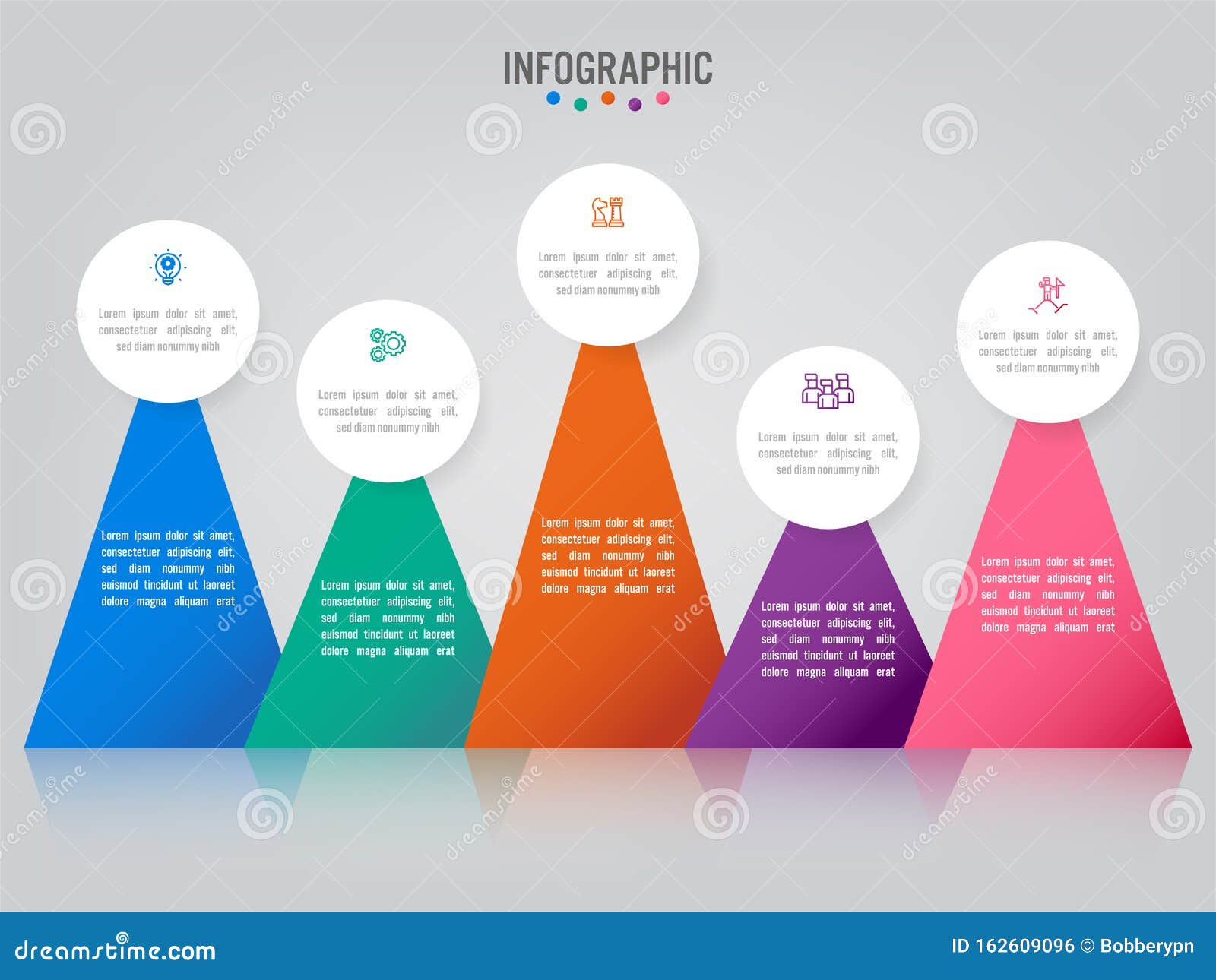Business Infographic Labels Template with Options. Creative Template ...