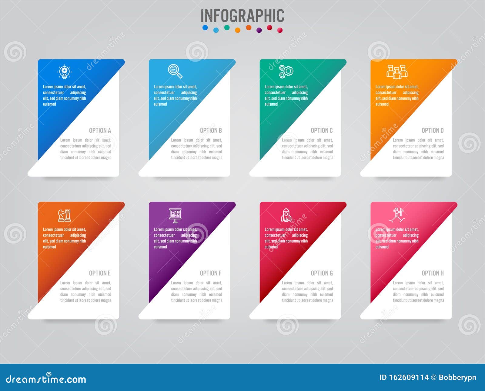 Business Infographic Labels Template with Options. Creative Template ...