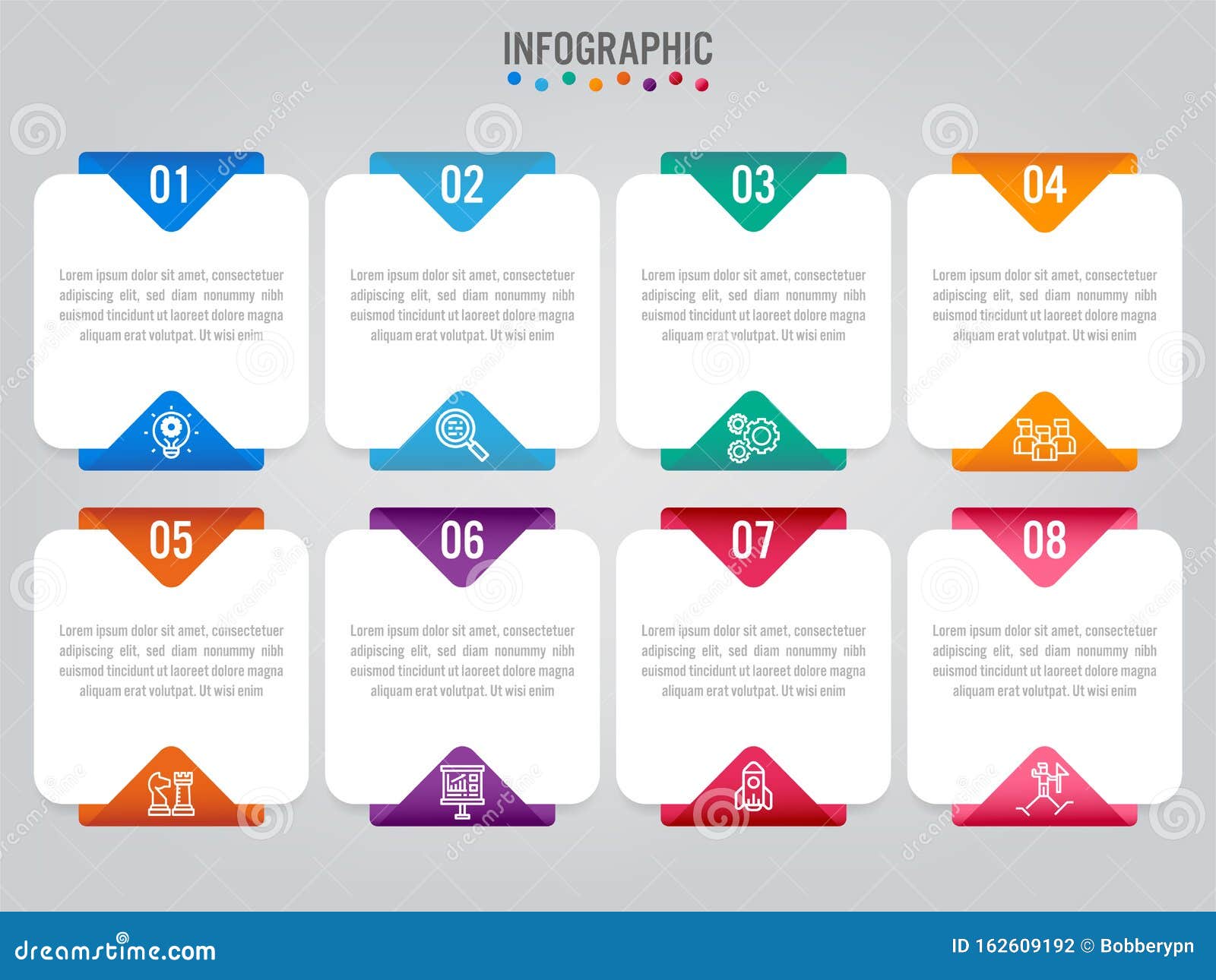 Business Infographic Labels Template with Options. Creative Template ...