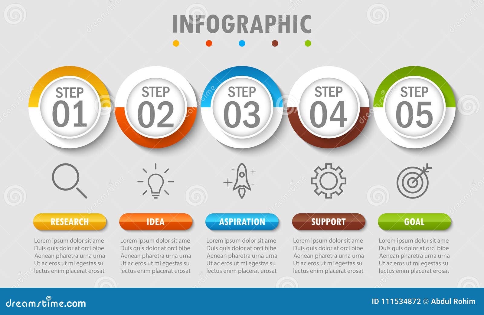 Business Infographic Modern Data Visualization Stock Vector ...