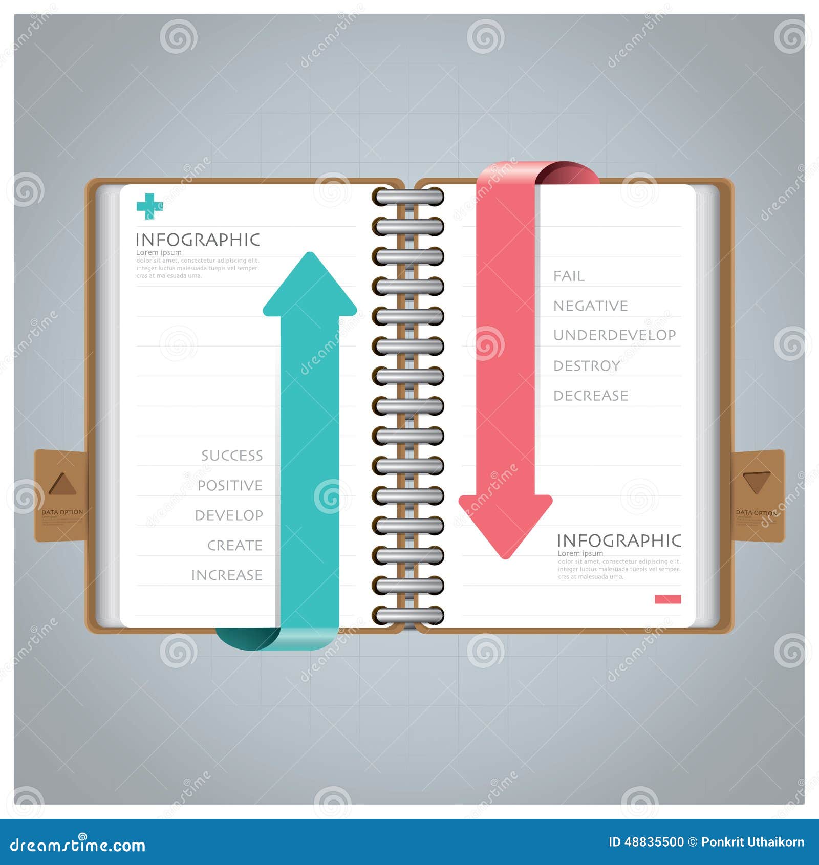 Notebook With Diagram, Checklist, Documents And Microscope. Research ...