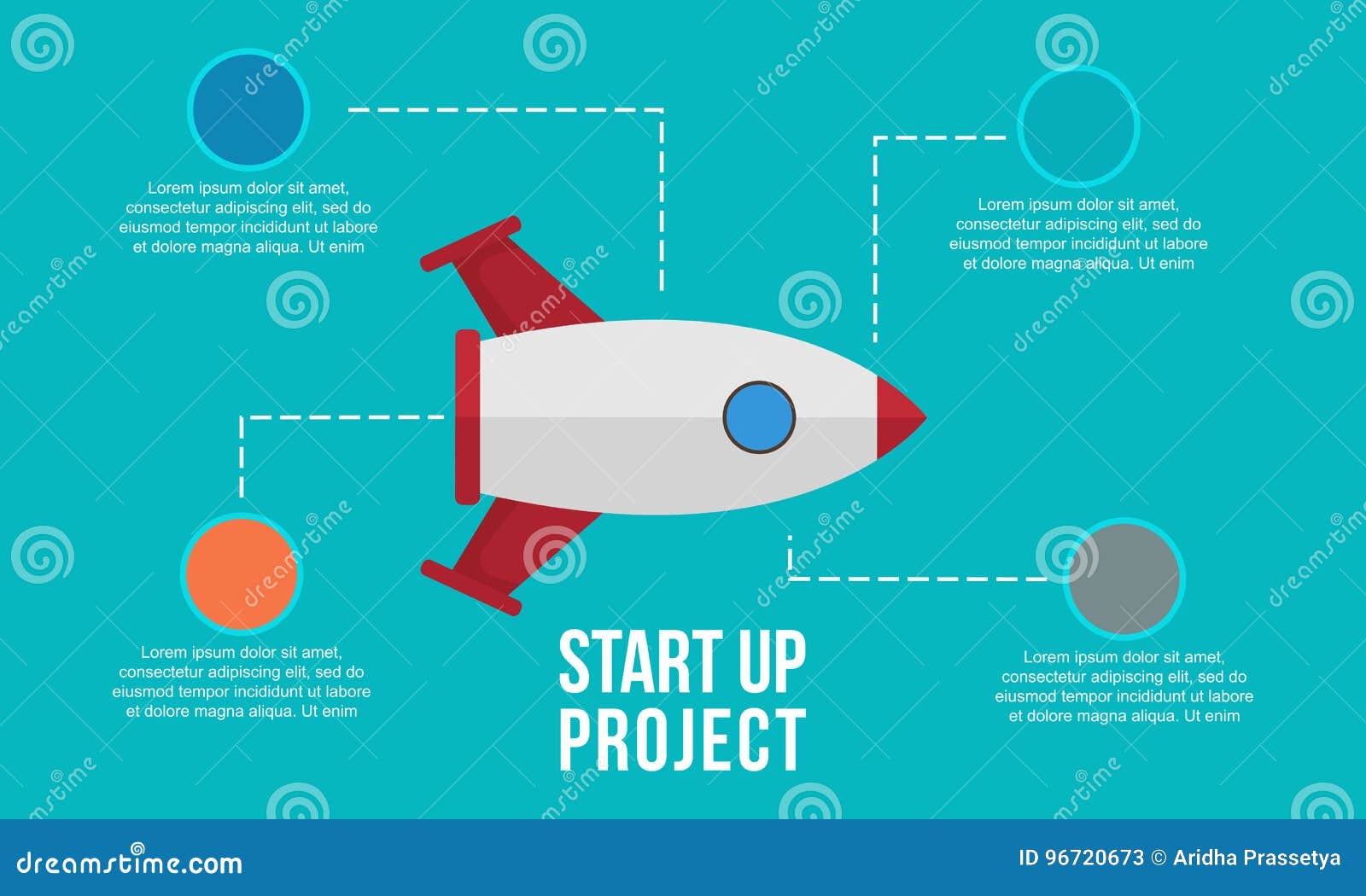 Business Infographic Start Up Element Stock Vector - Illustration of ...
