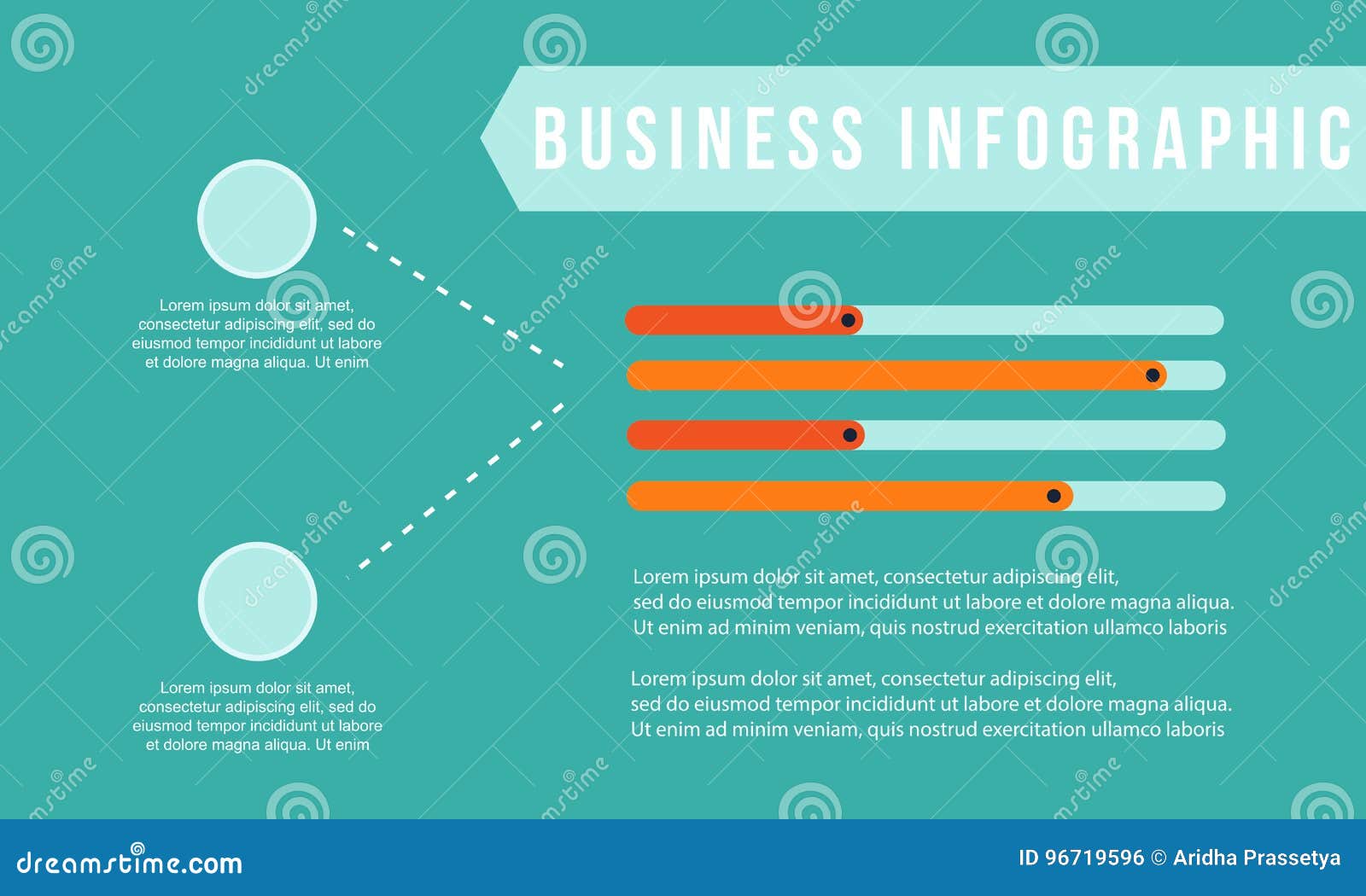 Business Infographic Step Graphic Collection Stock Vector ...