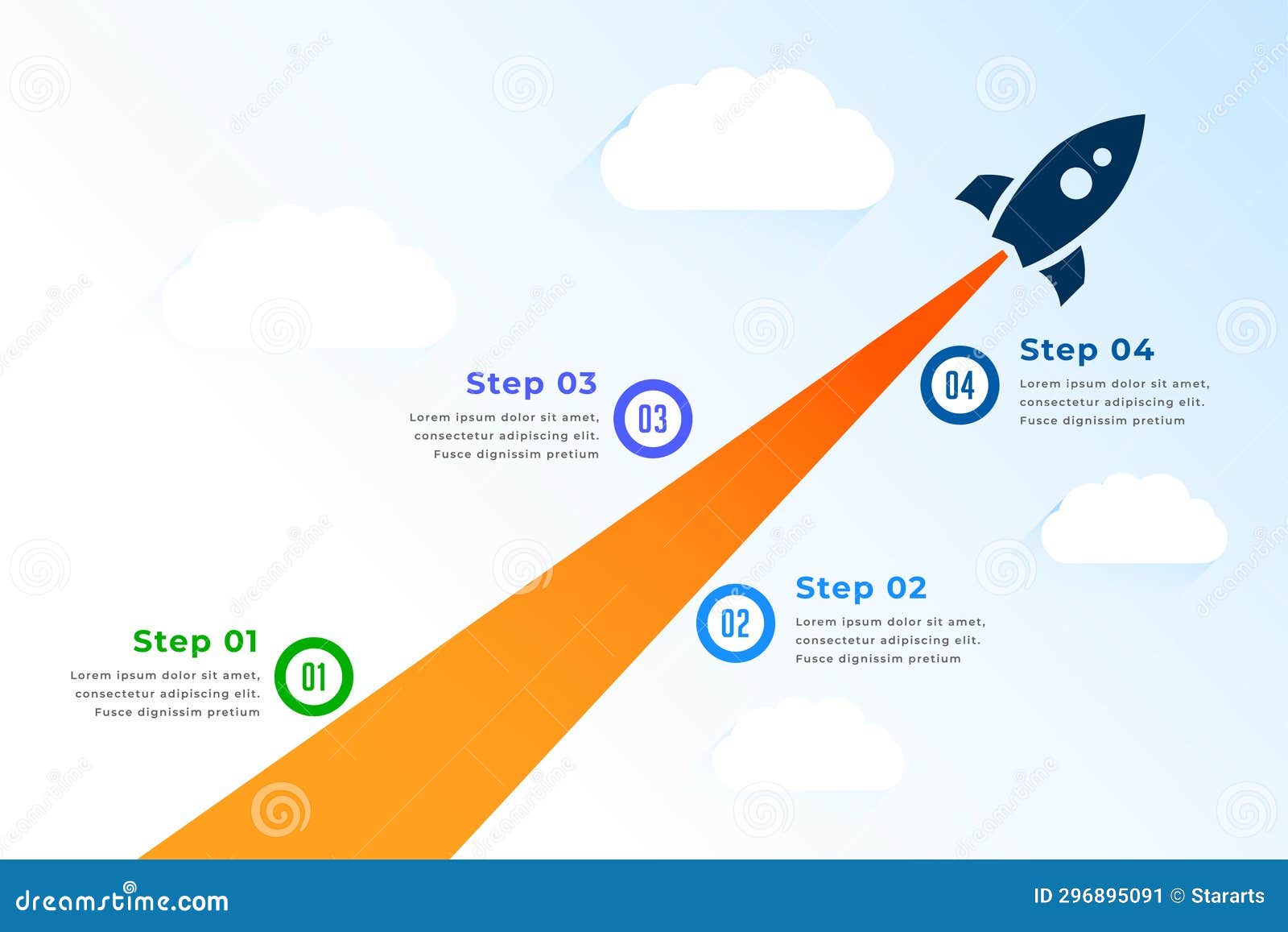 Infographic Success Template. Icons In Different Colors. Include ...