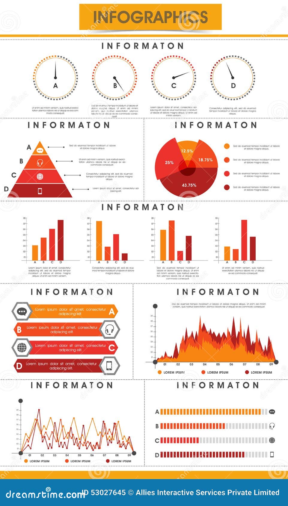 Business Infographic Template for Professional Reports Presentation ...