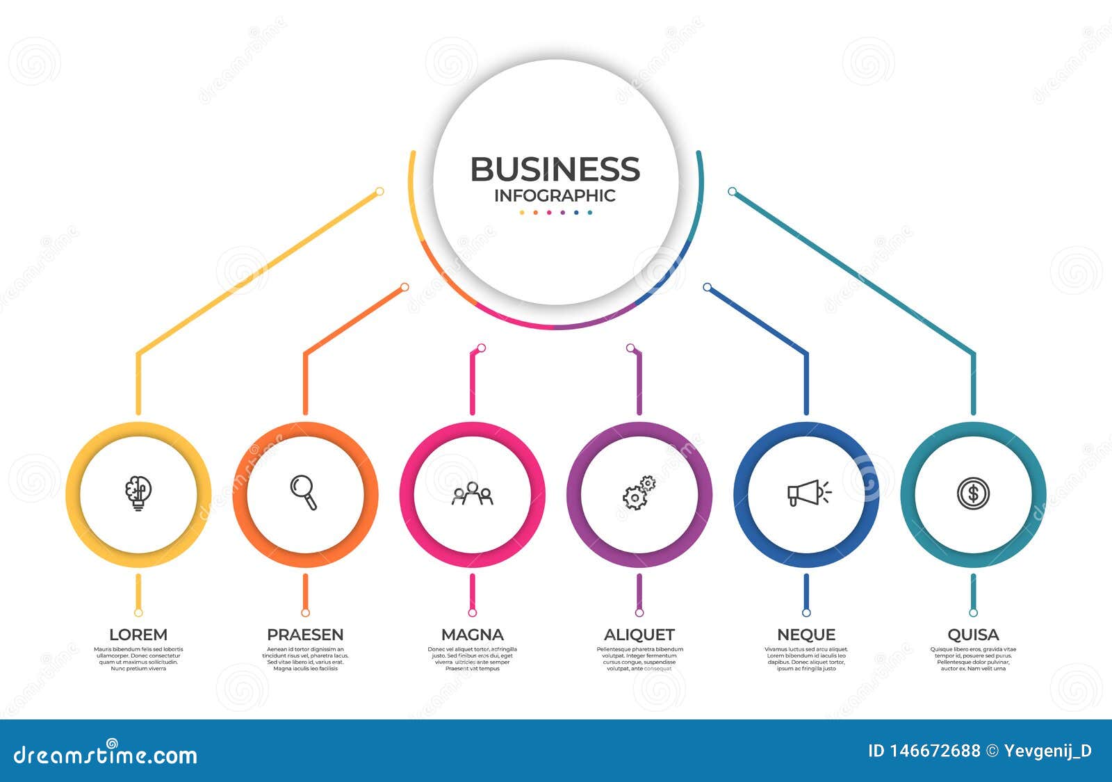 Business Infographic Template. Timeline Concept for Presentation ...