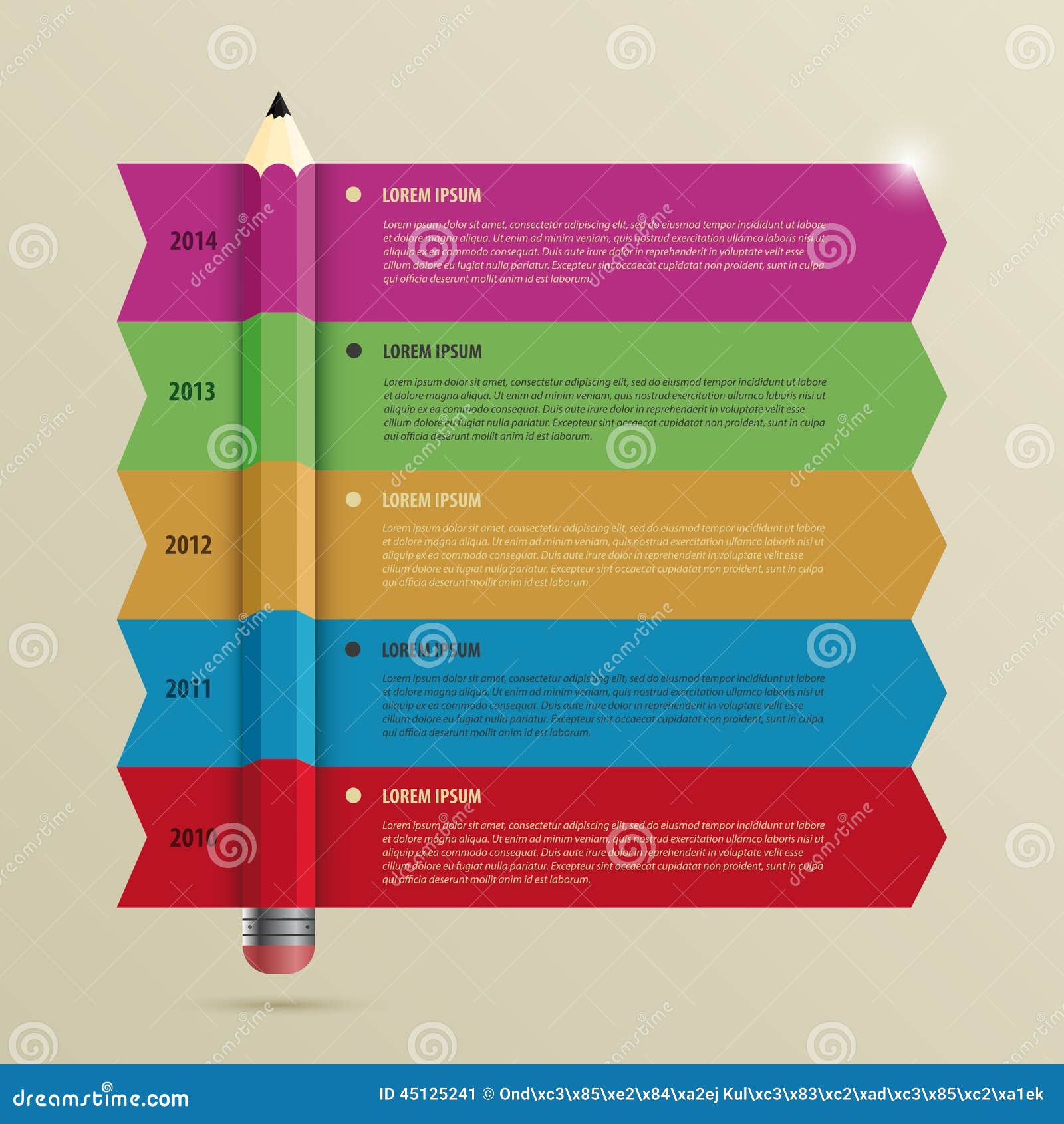 Business Infographic Timeline Template with Pencil. Vector Stock Vector ... Business Infographic Timeline Template with Pencil. Vector Stock Vector ...