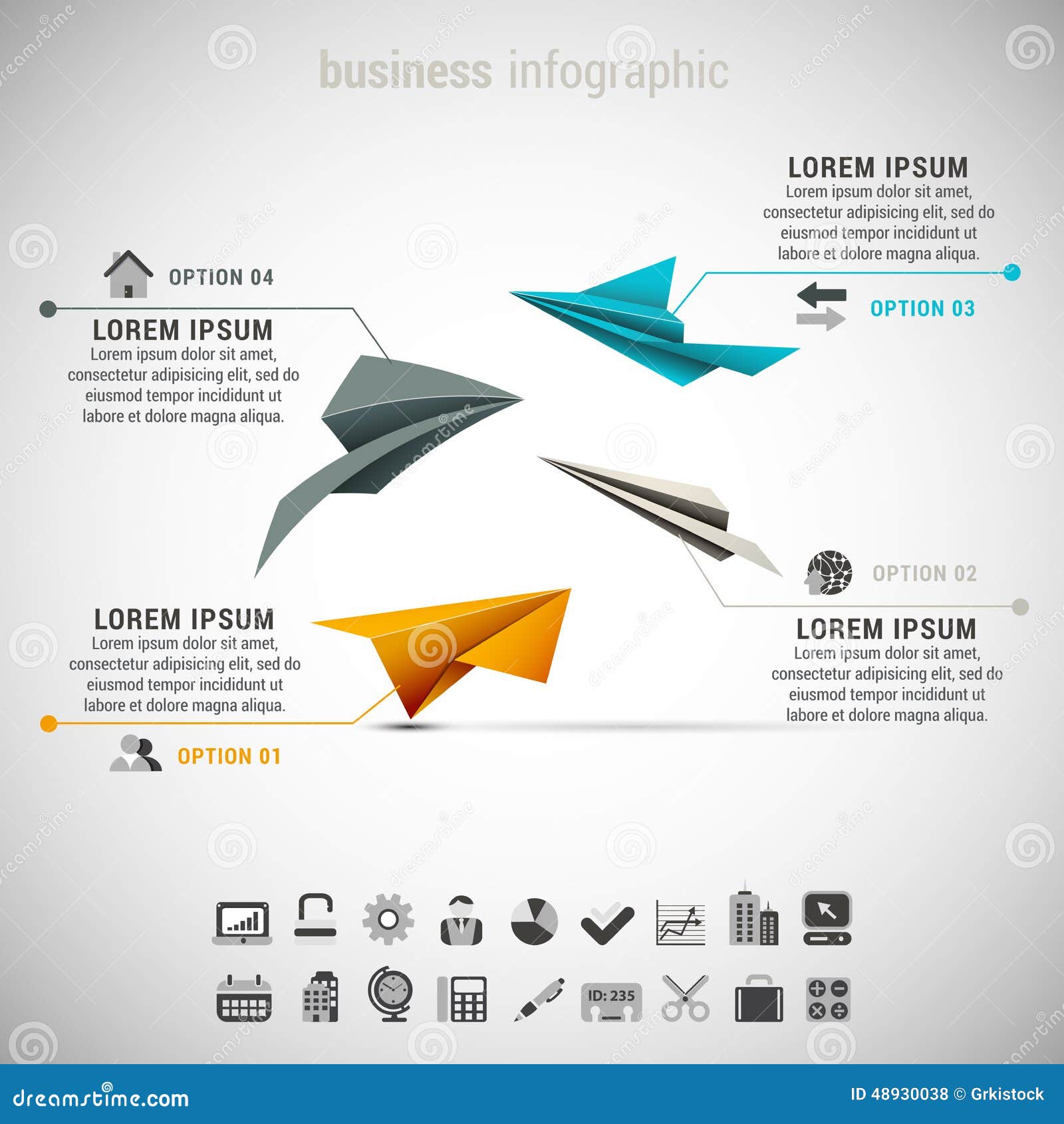 Business Infographic stock vector. Illustration of sequence - 48930038