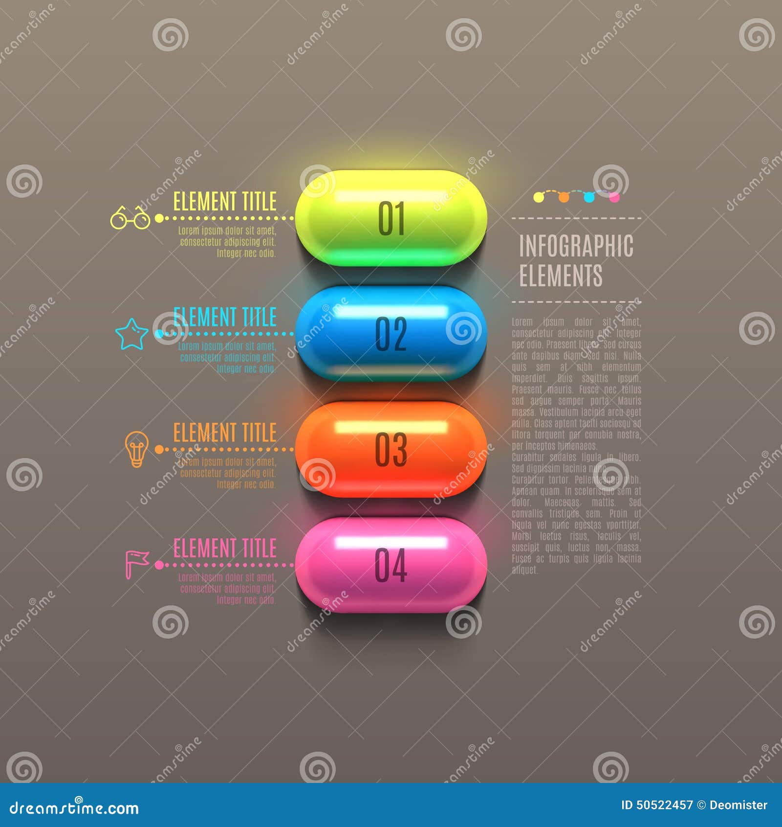 Business Infographics Capsule Concept Stock Vector - Illustration of ...