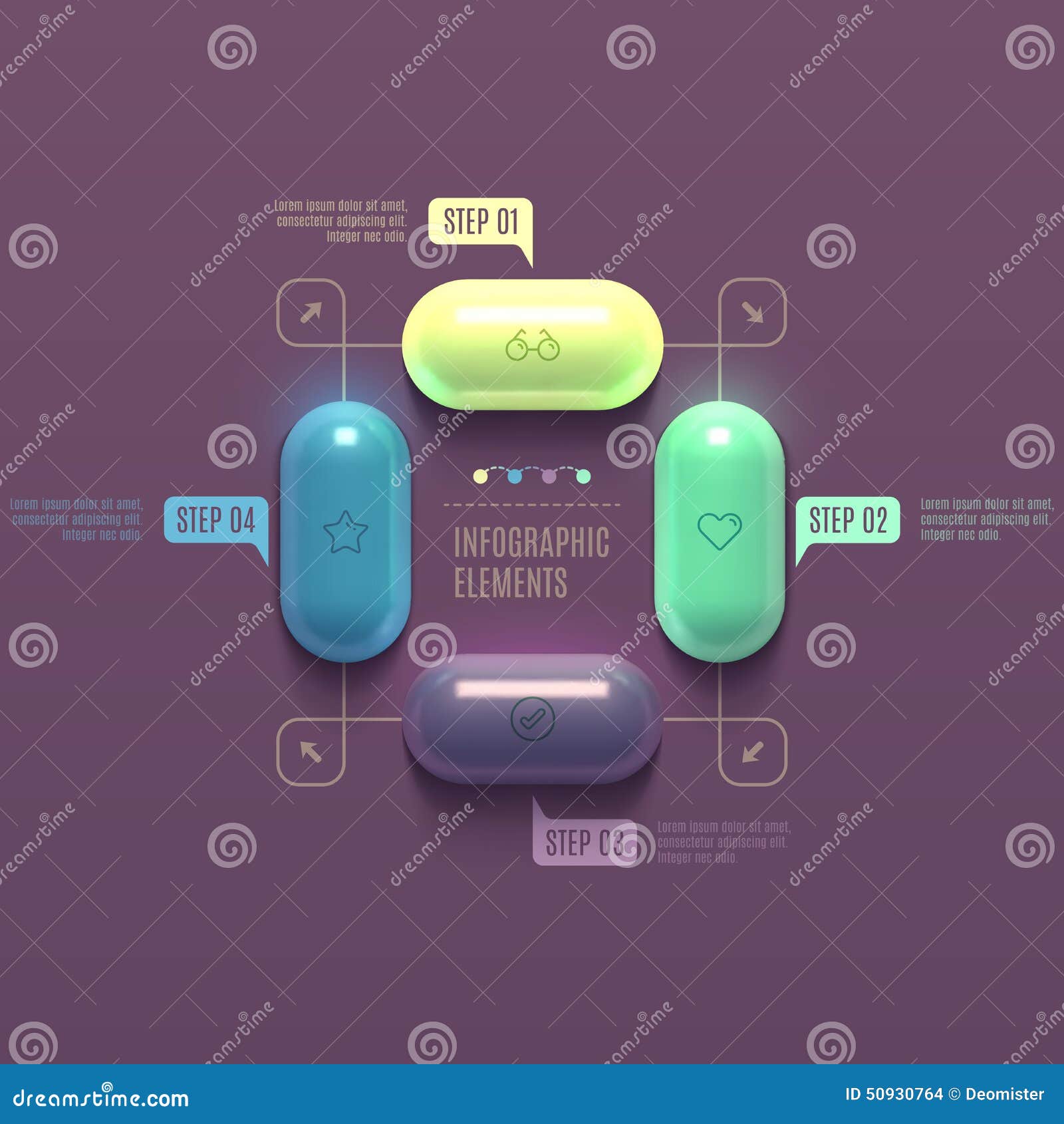 Business Infographics Capsule Concept Stock Vector - Illustration of ...