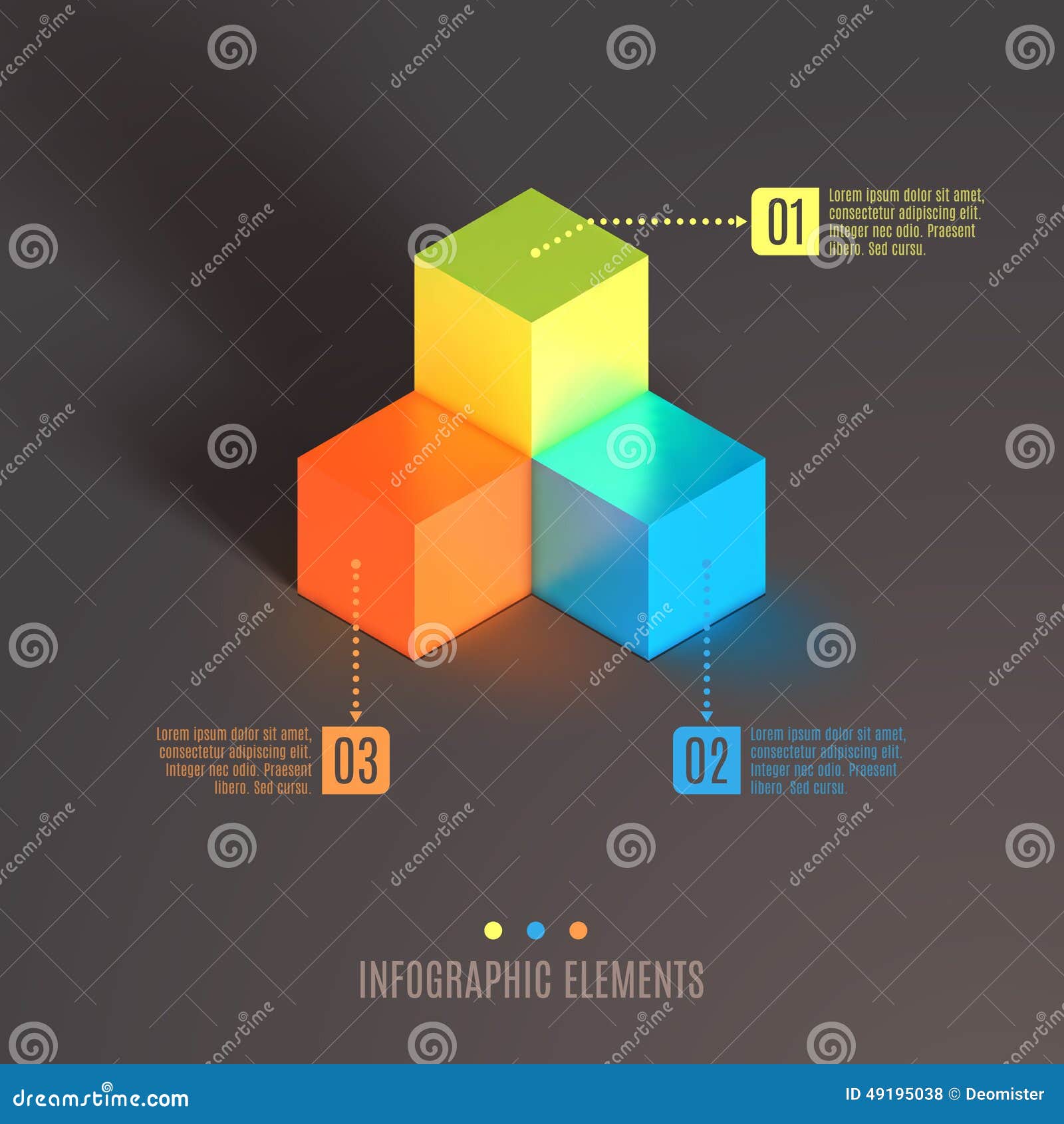 Business Infographics cube stock vector. Illustration of infographic ...