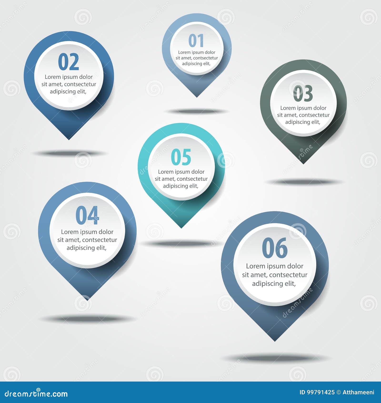 Business Infographics Design Elements Message Drop Pin Points Stock ...