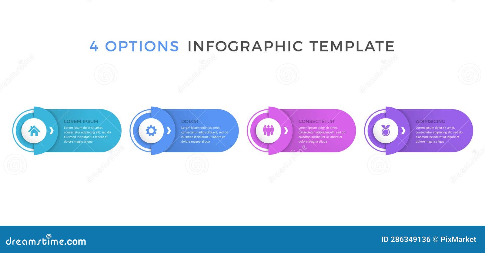 Business Infographics - 4 Elements Stock Illustration - Illustration of ...