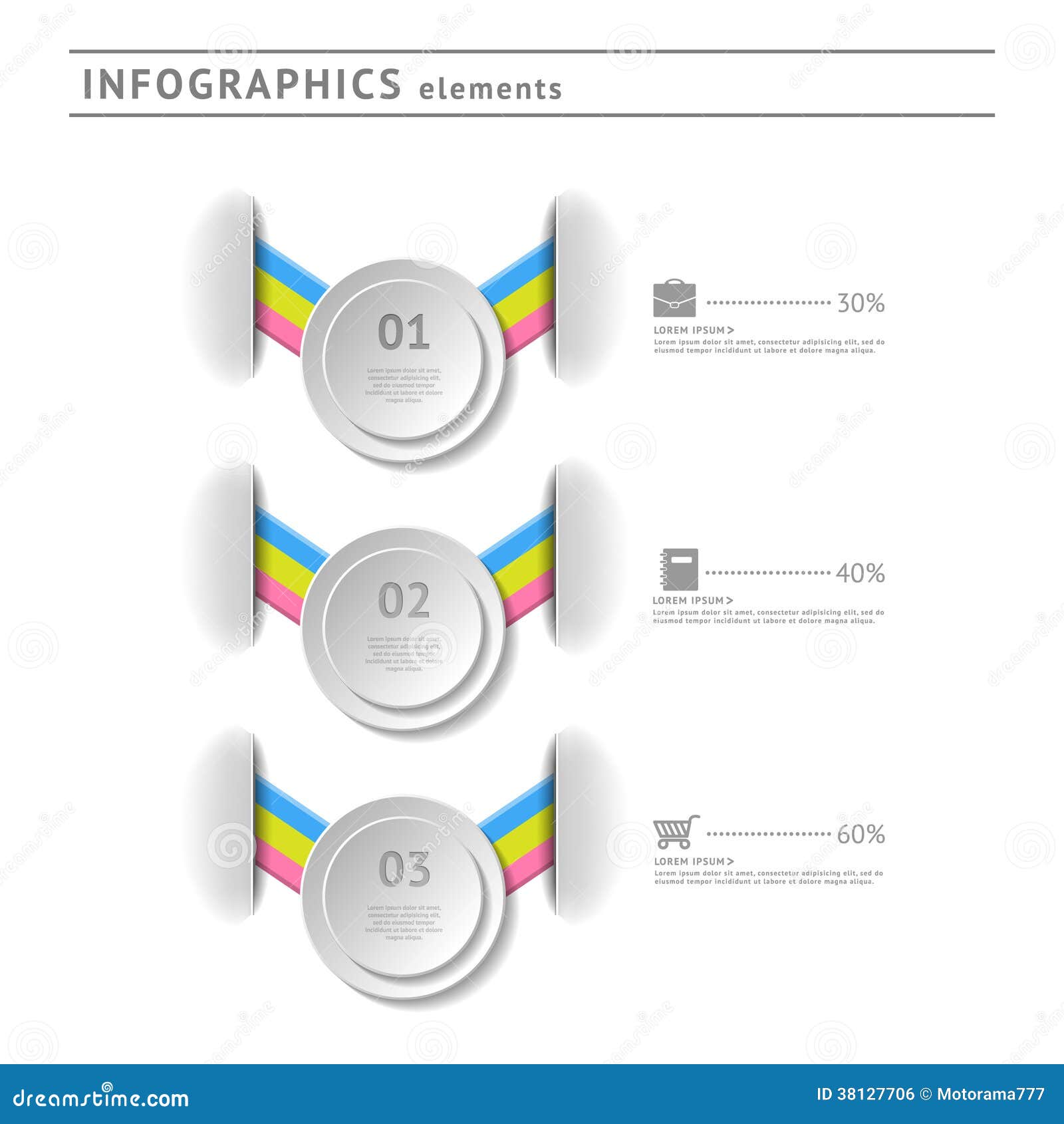 Business Infographics Elements. Modern Design Temp Stock Vector ...