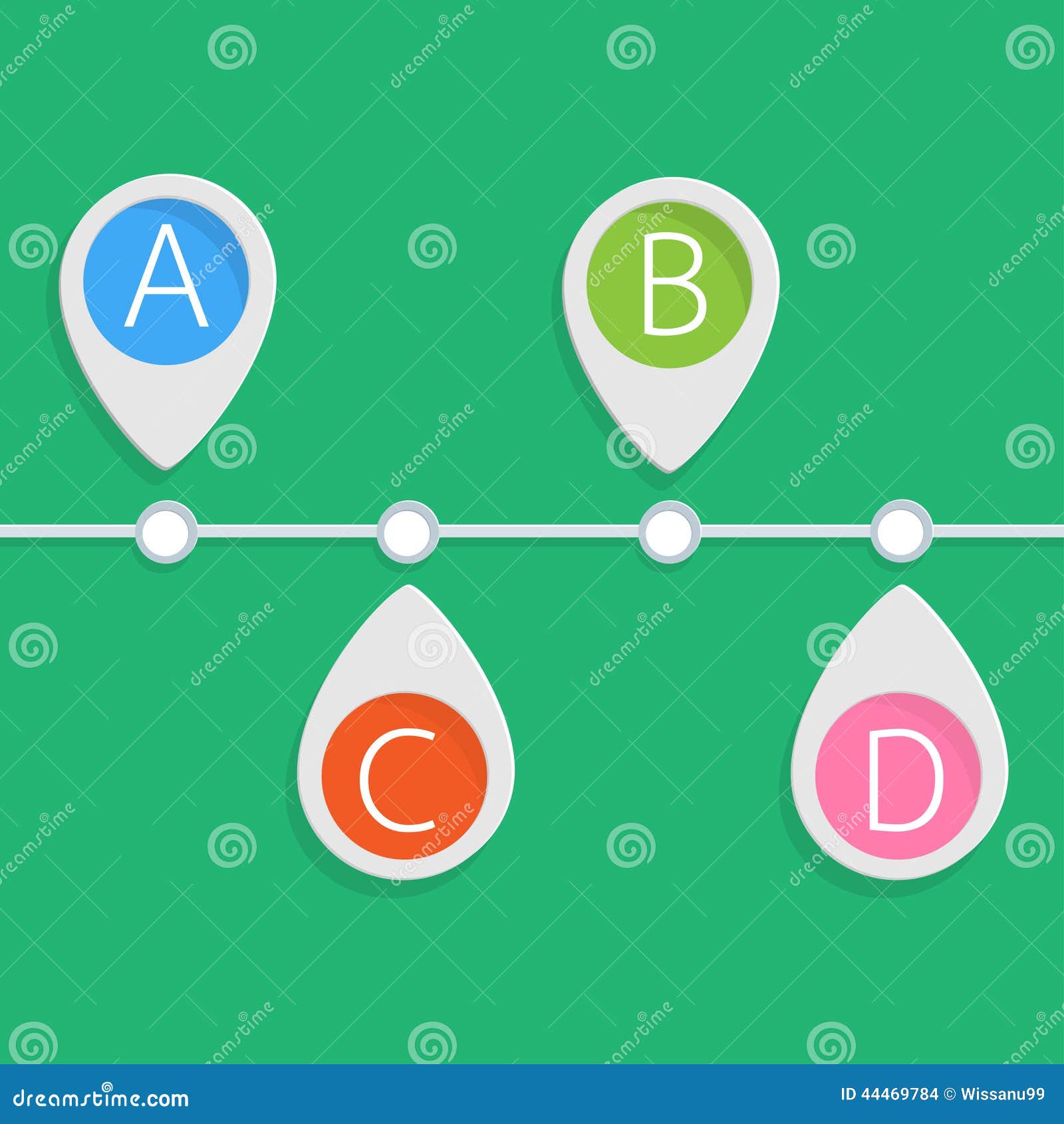 Business Infographics Location Style Stock Vector - Illustration of ...