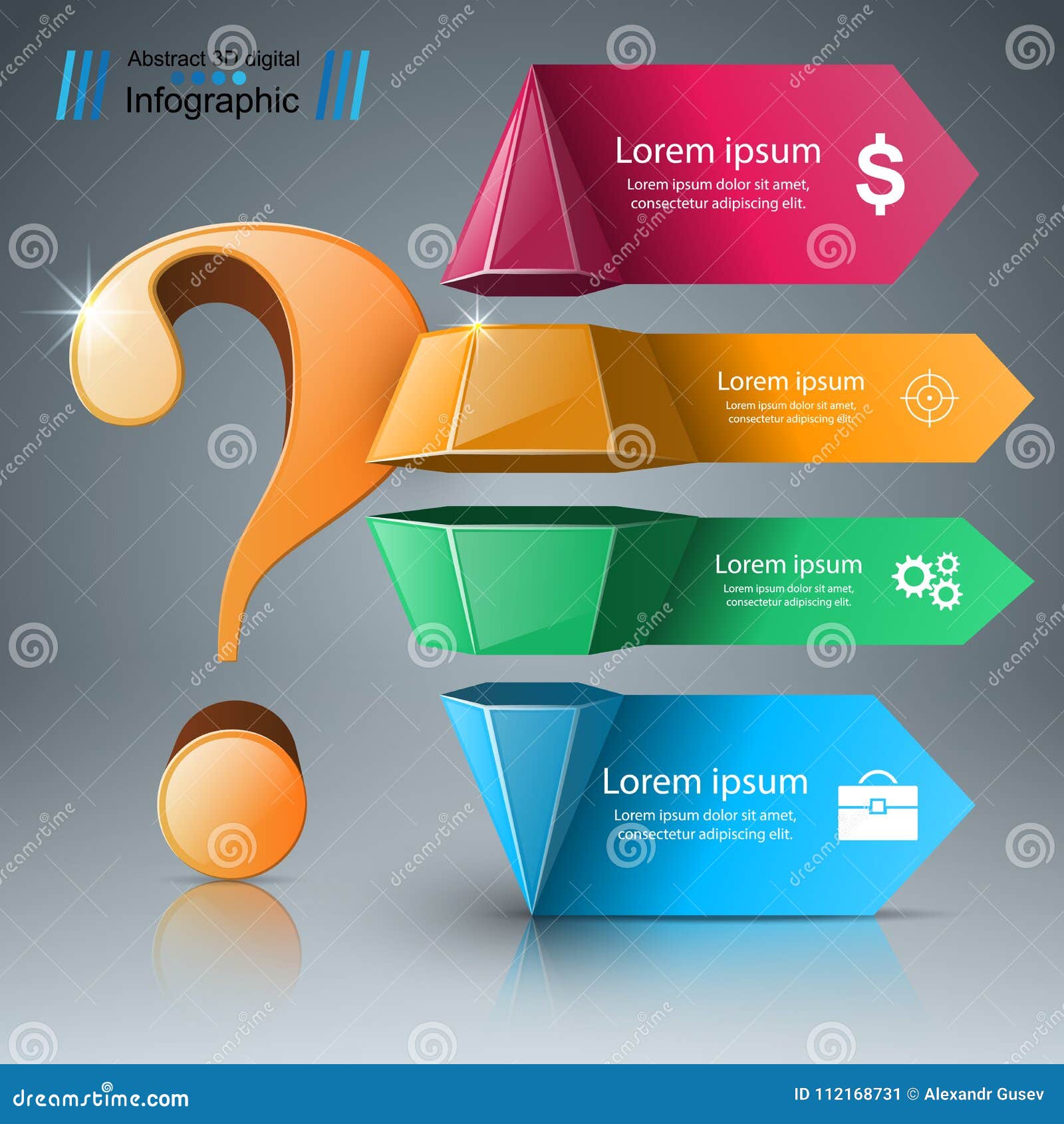 Business Infographics. Question Mark. Stock Vector - Illustration of ...