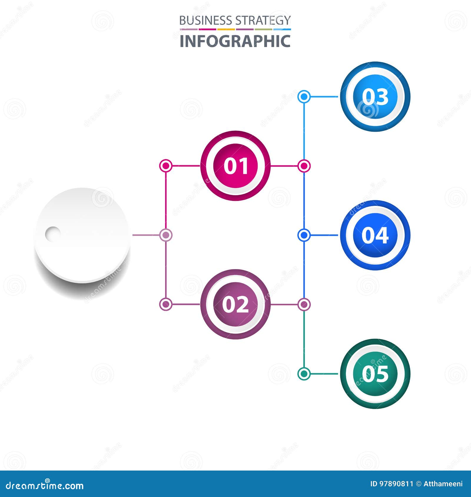 Business Infographics Strategy Chart Design Template Illustration ...