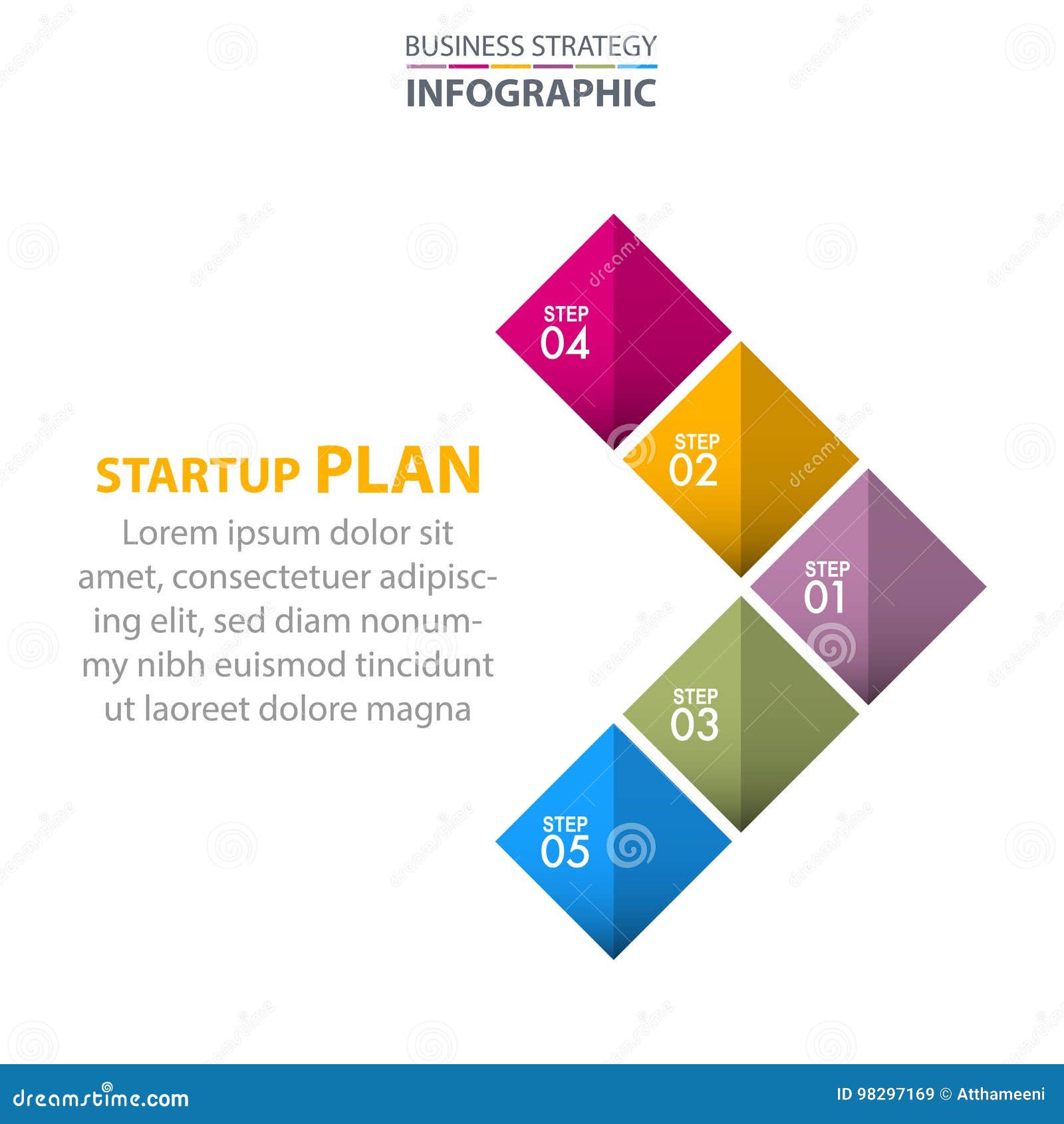 Business Infographics Strategy Design Elements Stock Vector ...