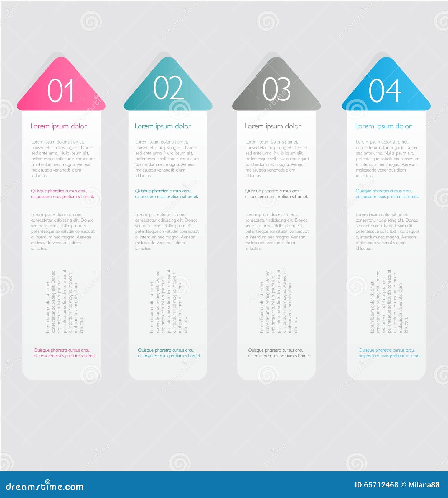 Business Infographics Tabs Template Stock Vector - Illustration of ...