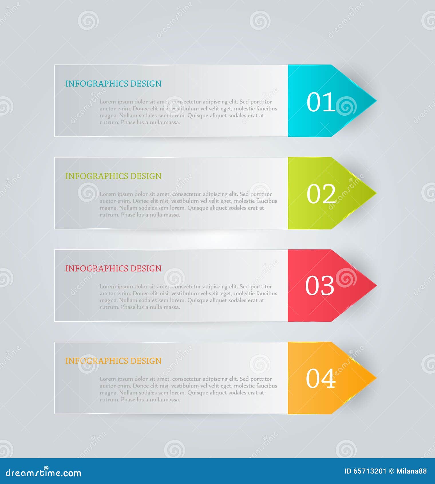 Business Infographics Tabs Template Stock Vector - Illustration of ...