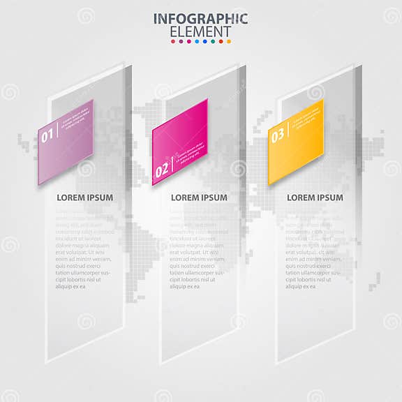 Business Infographics Transparency Design Elements Illustration Stock ...