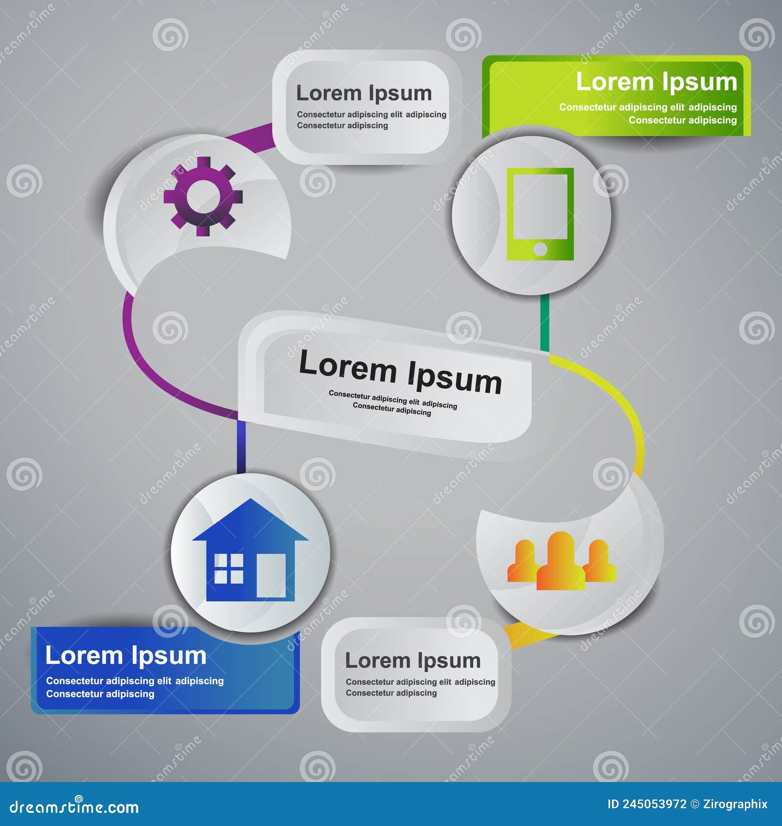 Business Infographics Vector Art Design Stock Vector - Illustration of ...