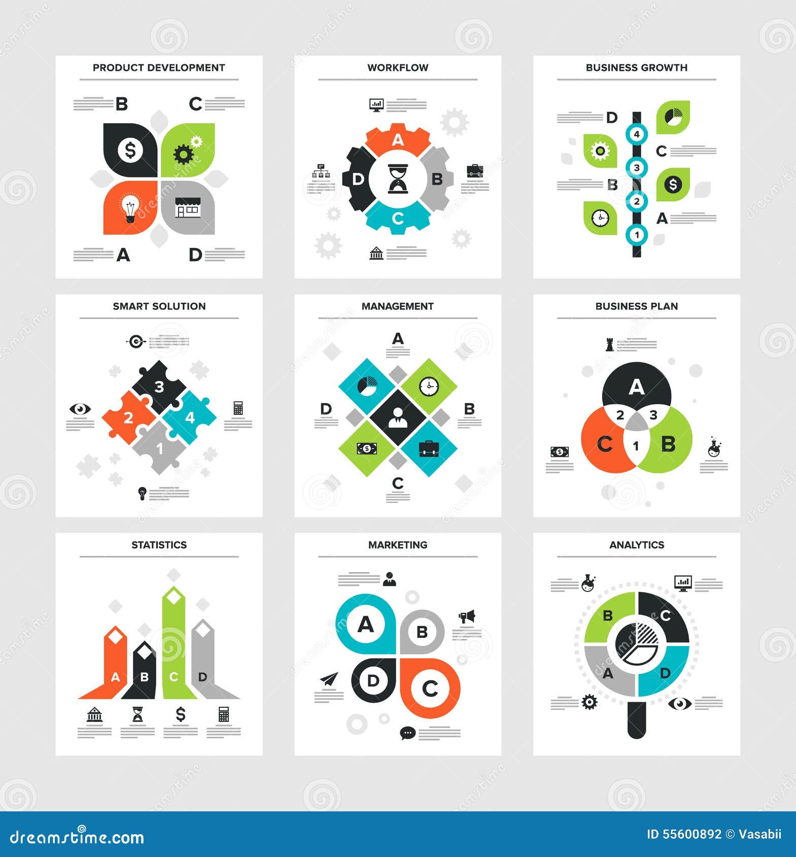 Business Infographics stock vector. Illustration of investment - 55600892