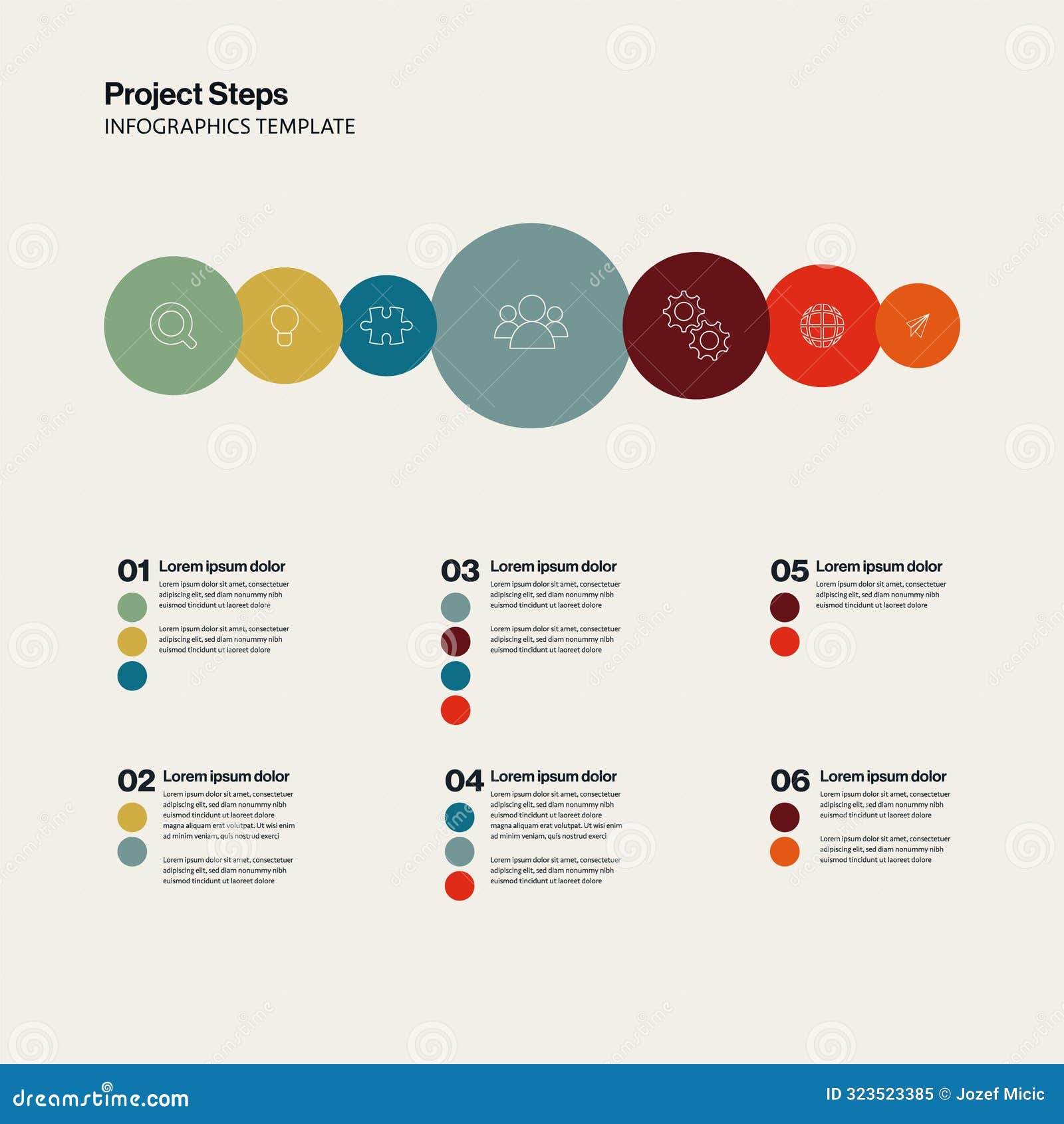 Business Infographics Vector Template. Information and Report ...