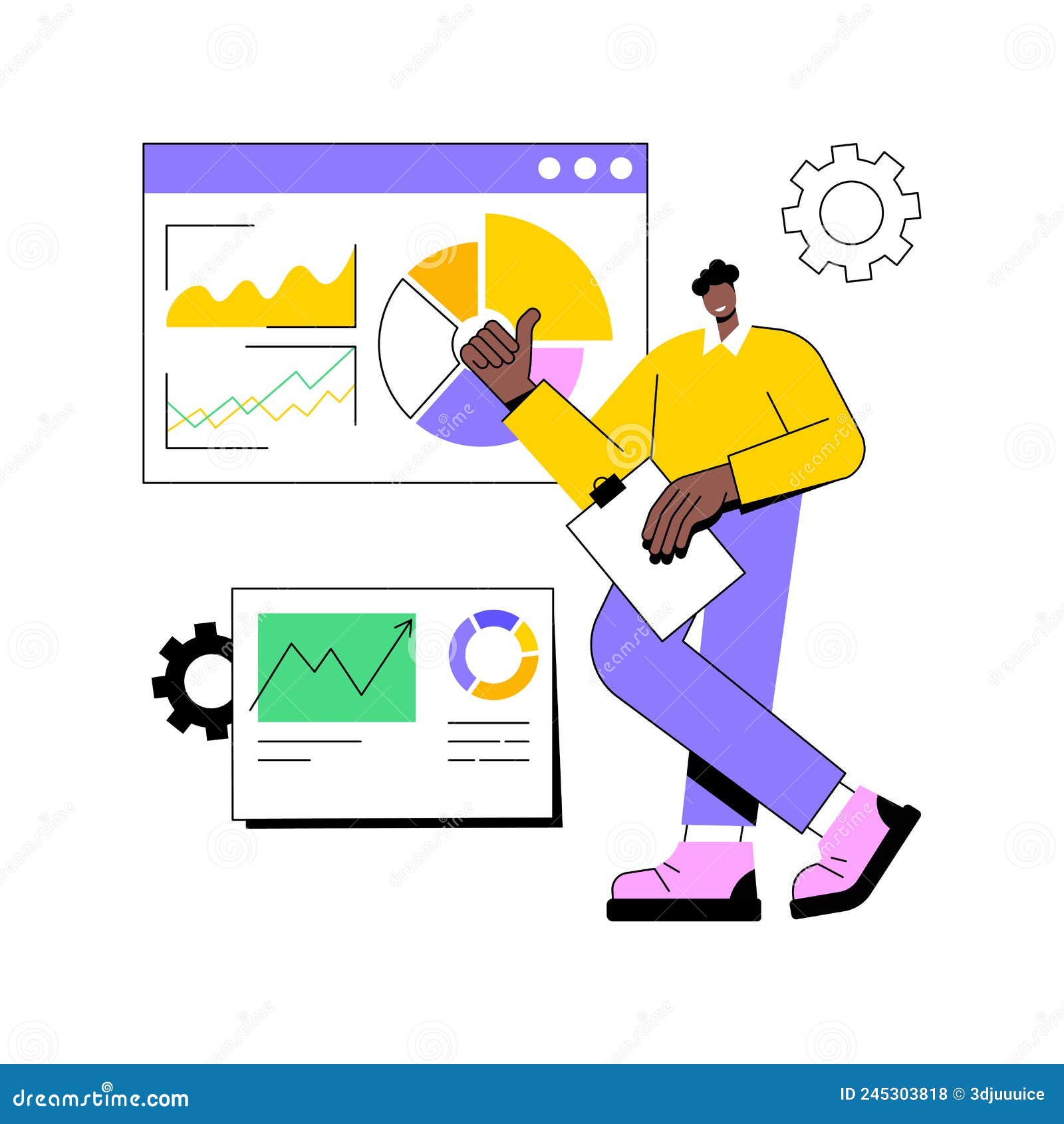 Business Information System Abstract Concept Vector Illustration. Stock ...
