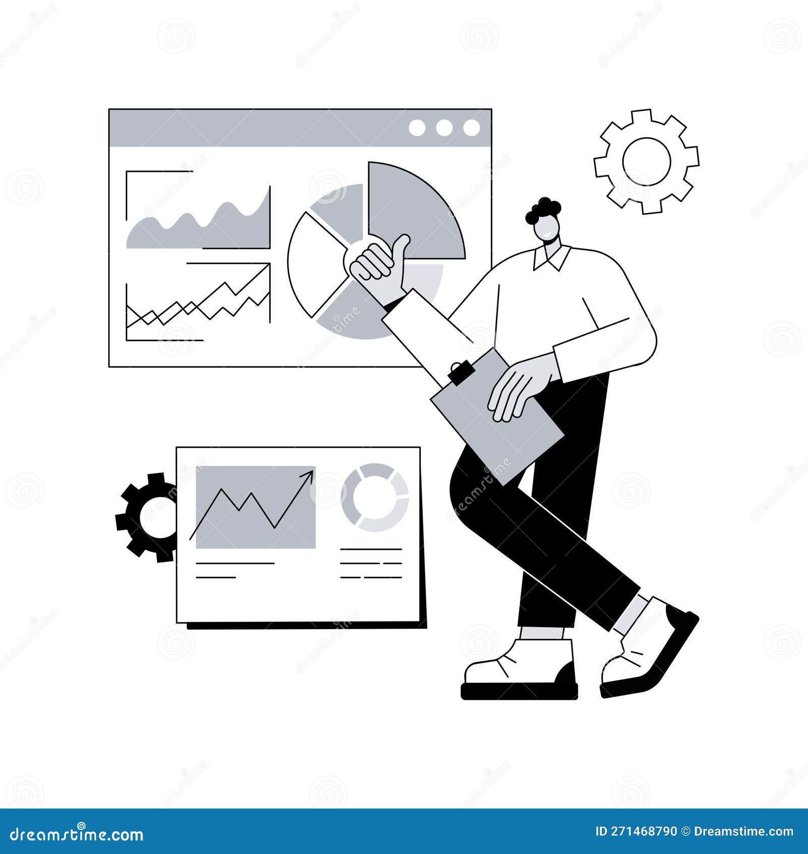 Business Information System Abstract Concept Vector Illustration. Stock ...