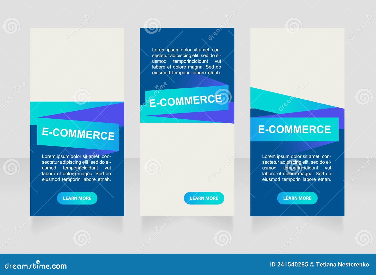 Business Innovation E-commerce Web Banner Design Template Stock ...