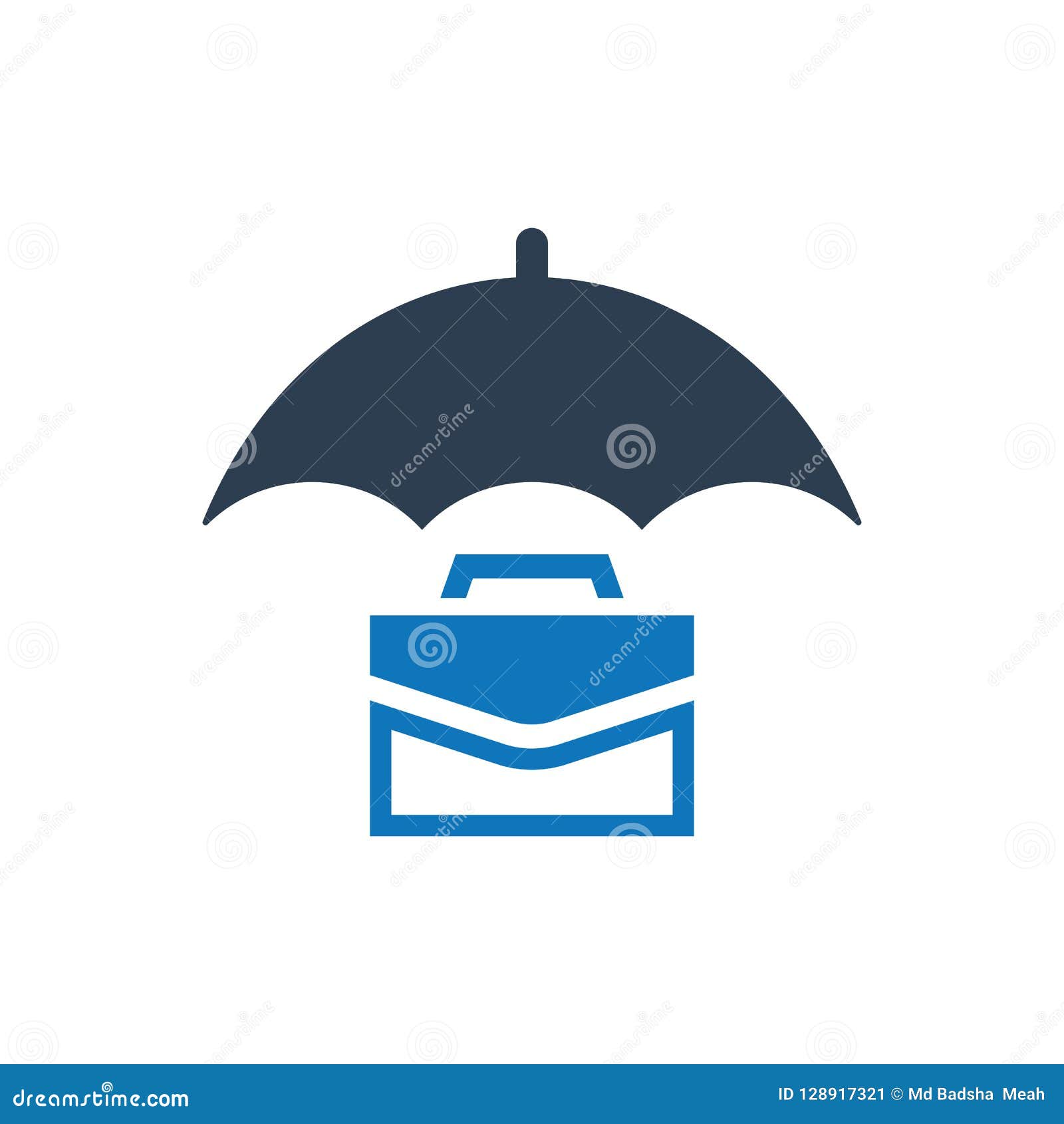 Business Insurance Icon stock vector. Illustration of business - 128917321