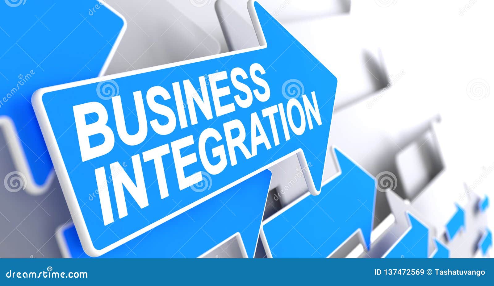 Business Integration Line Icon Concept. Business Integration Vector ...