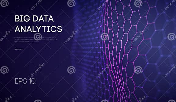 Big Data Business Inteligence Technology Background Binary Code Algorithms Deep Learning