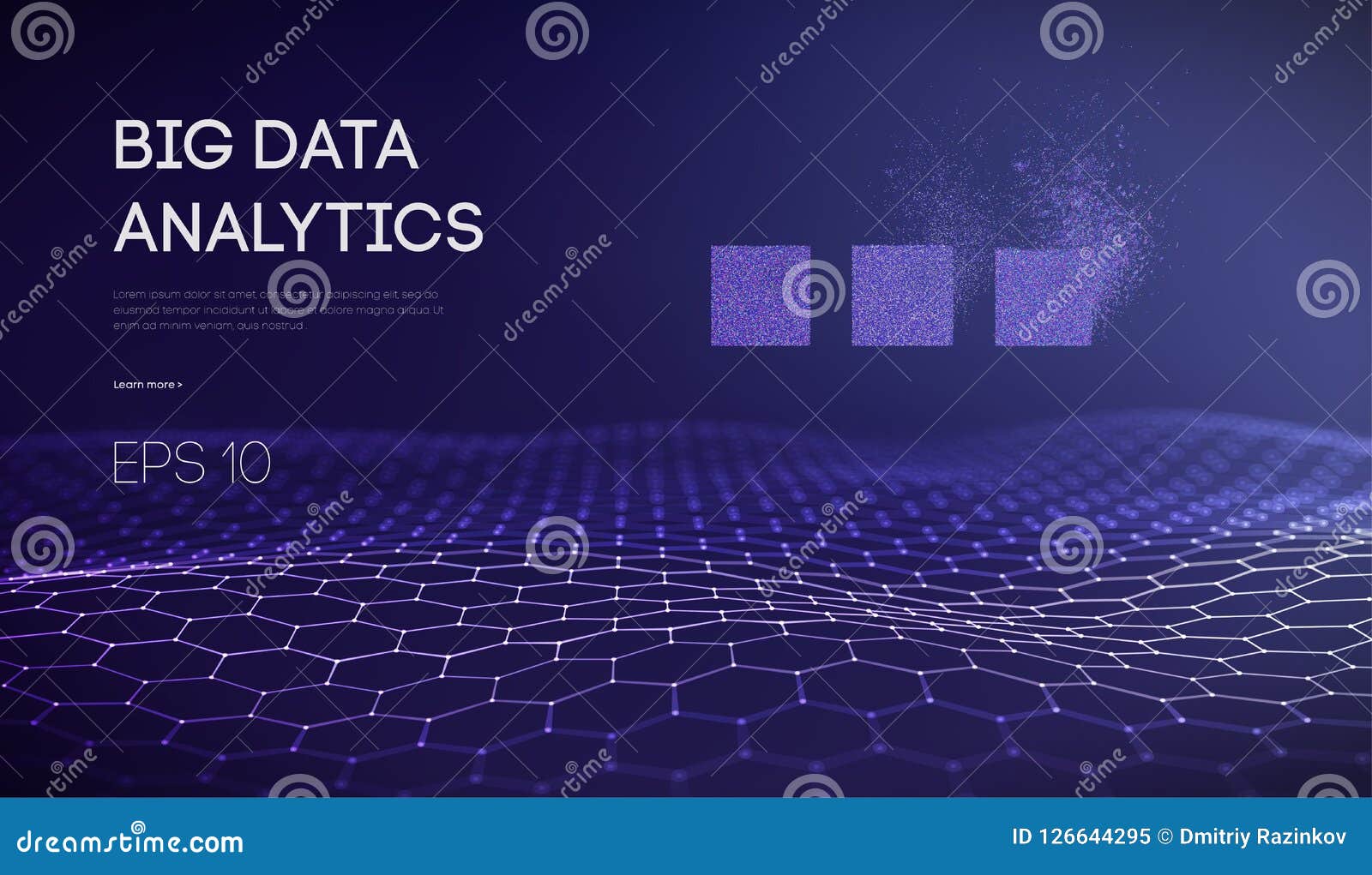 Big Data Business Inteligence Technology Background Binary Code Algorithms Deep Learning