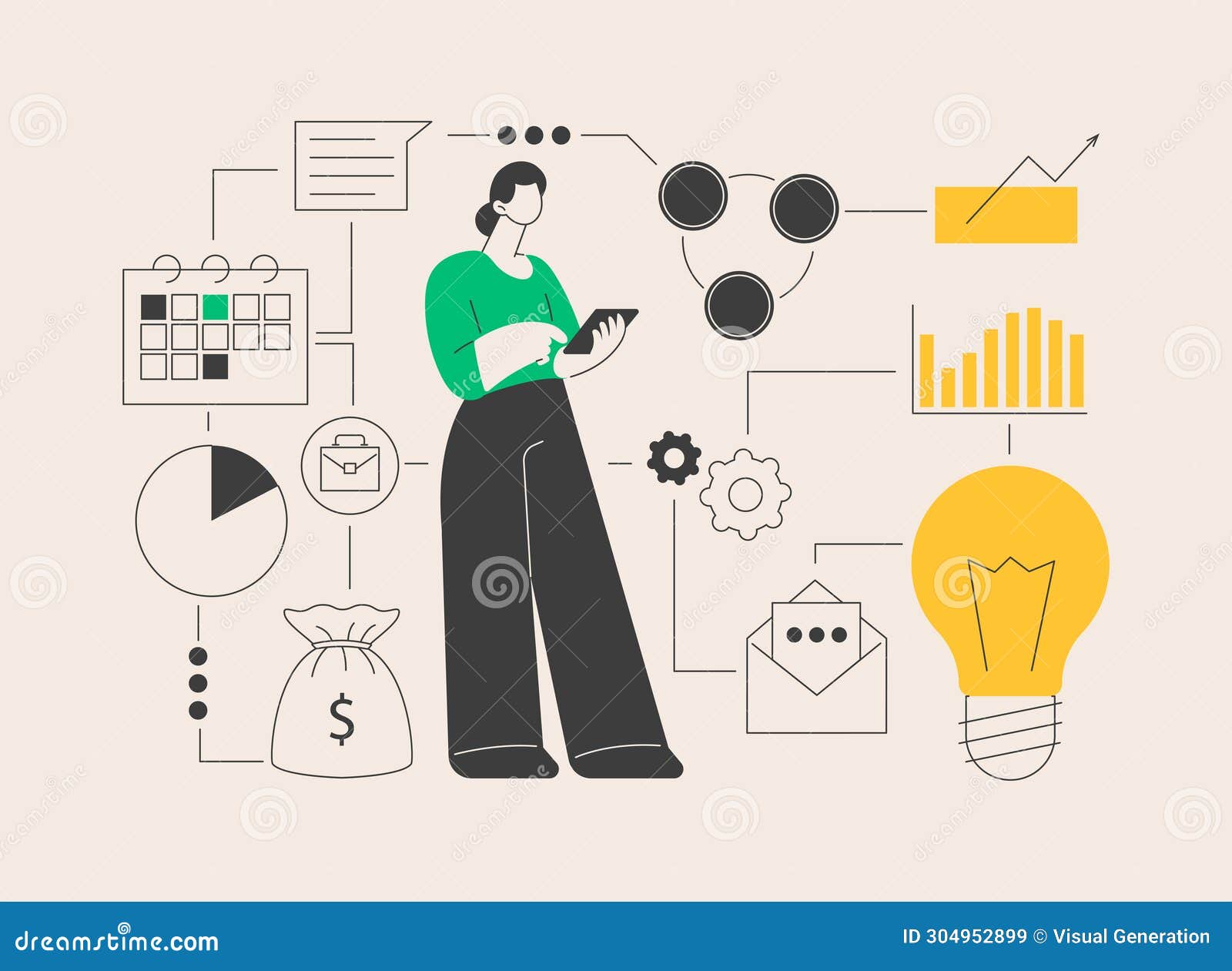 Business Intelligence Abstract Concept Vector Illustration. Stock ...