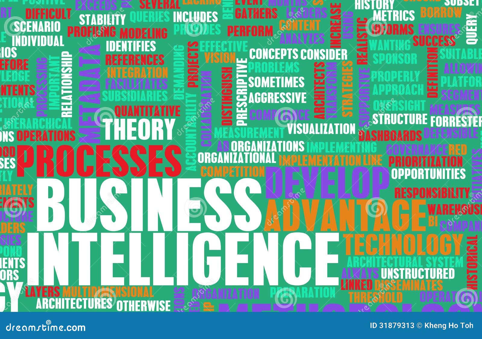 Business Intelligence stock illustration. Illustration of expenditure ...
