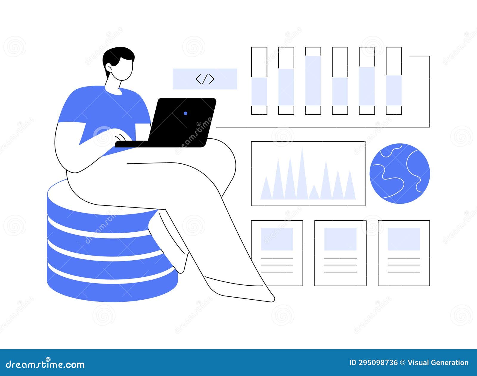 Business Intelligence Developer Abstract Concept Vector Illustration ...