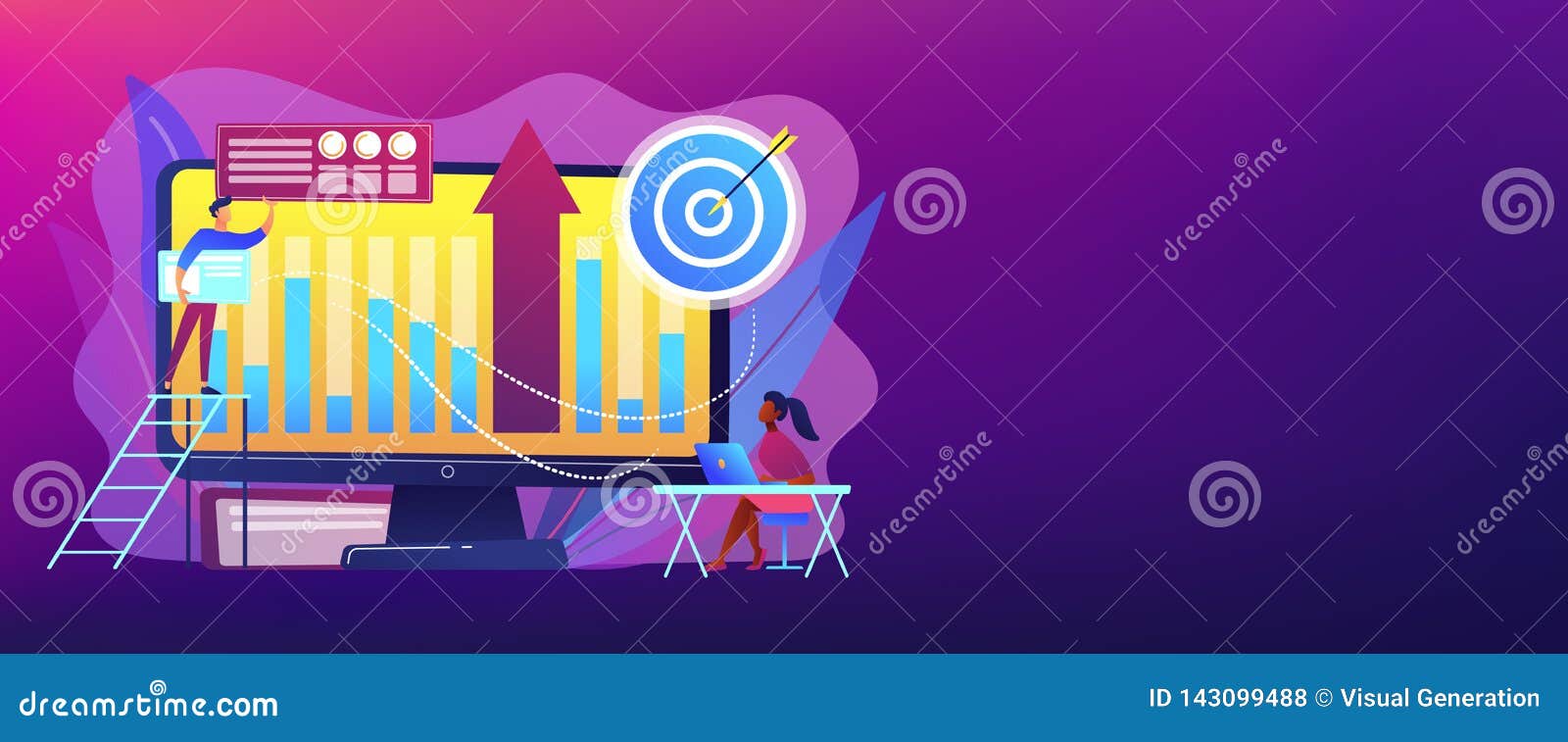 Business Intelligence Concept Banner Header. Stock Vector ...