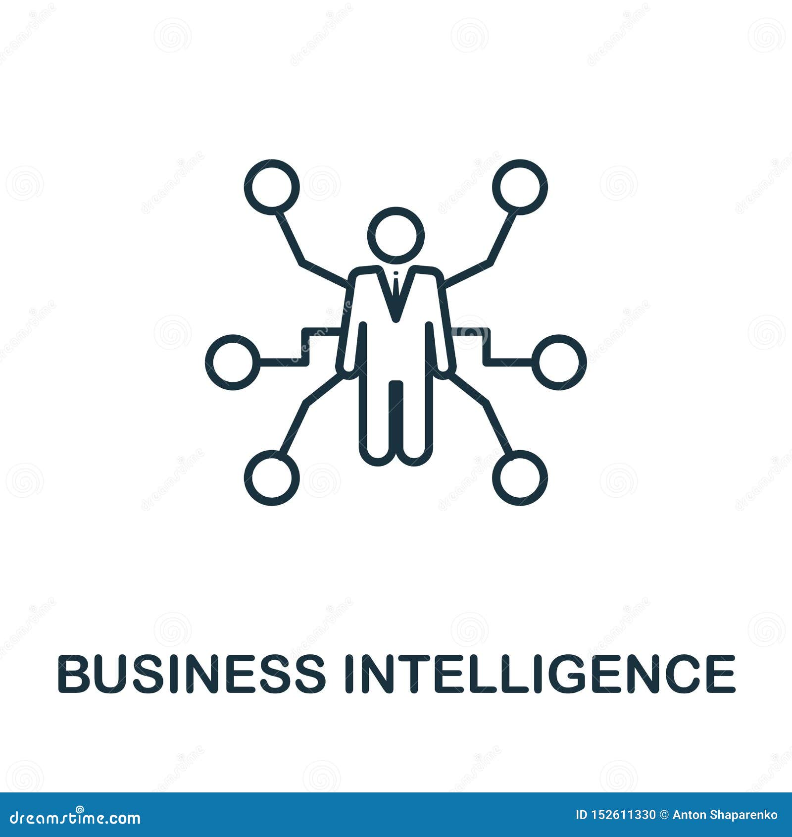 Business Intelligence Outline Icon. Thin Line Concept Element from ...