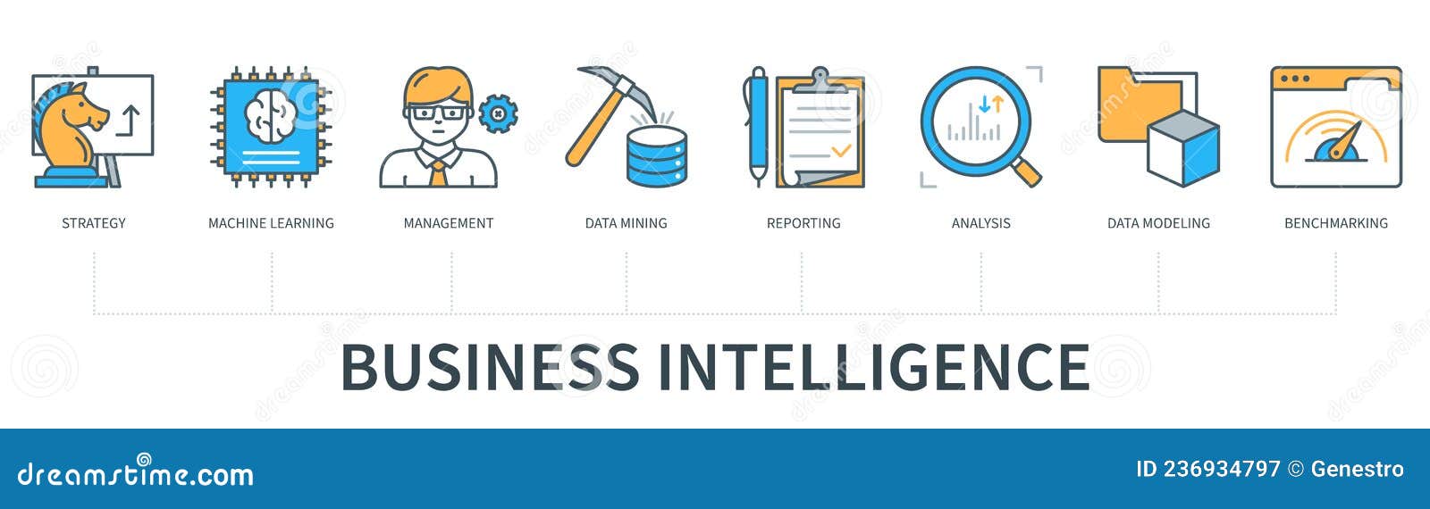 Business Intelligence Vector Infographics Stock Illustration ...