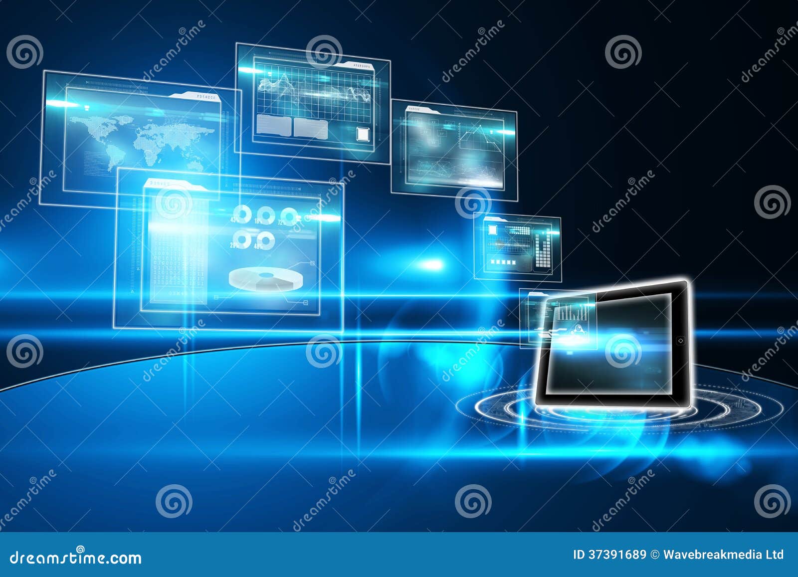 Business interface stock illustration. Illustration of computer - 37391689